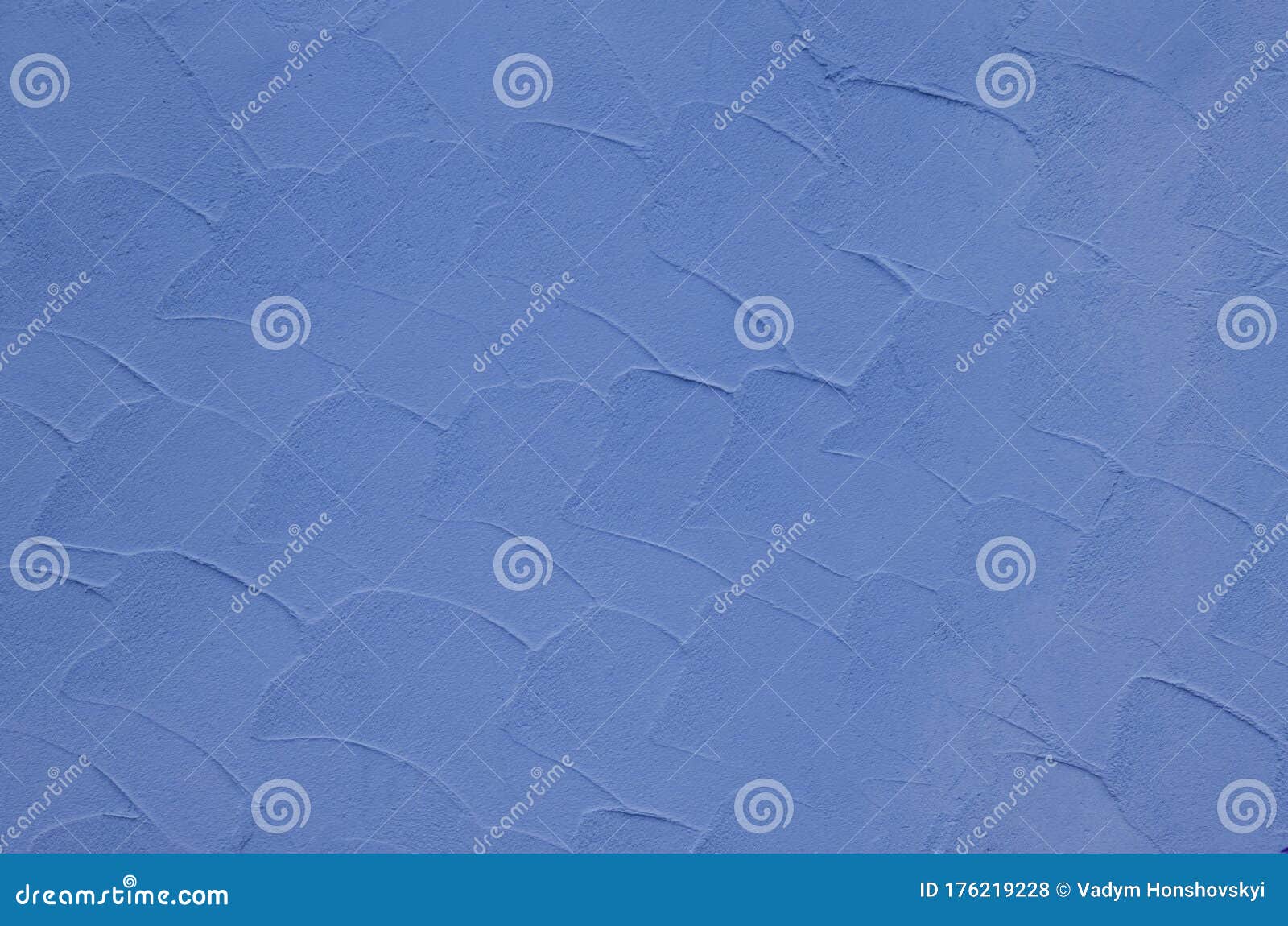 Wall with Blue Structural Plaster Stock Photo - Image of built, blue ...
