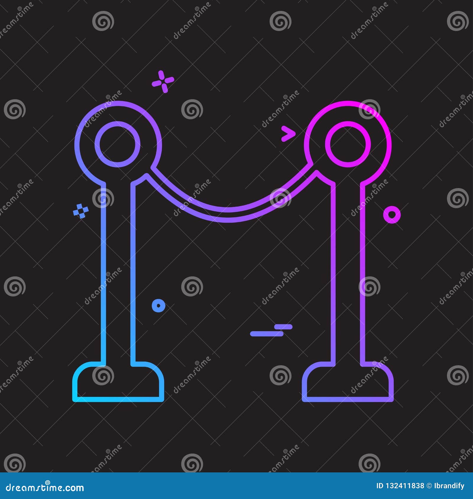Wall Boundary Icon Design Vector Stock Vector - Illustration of ...