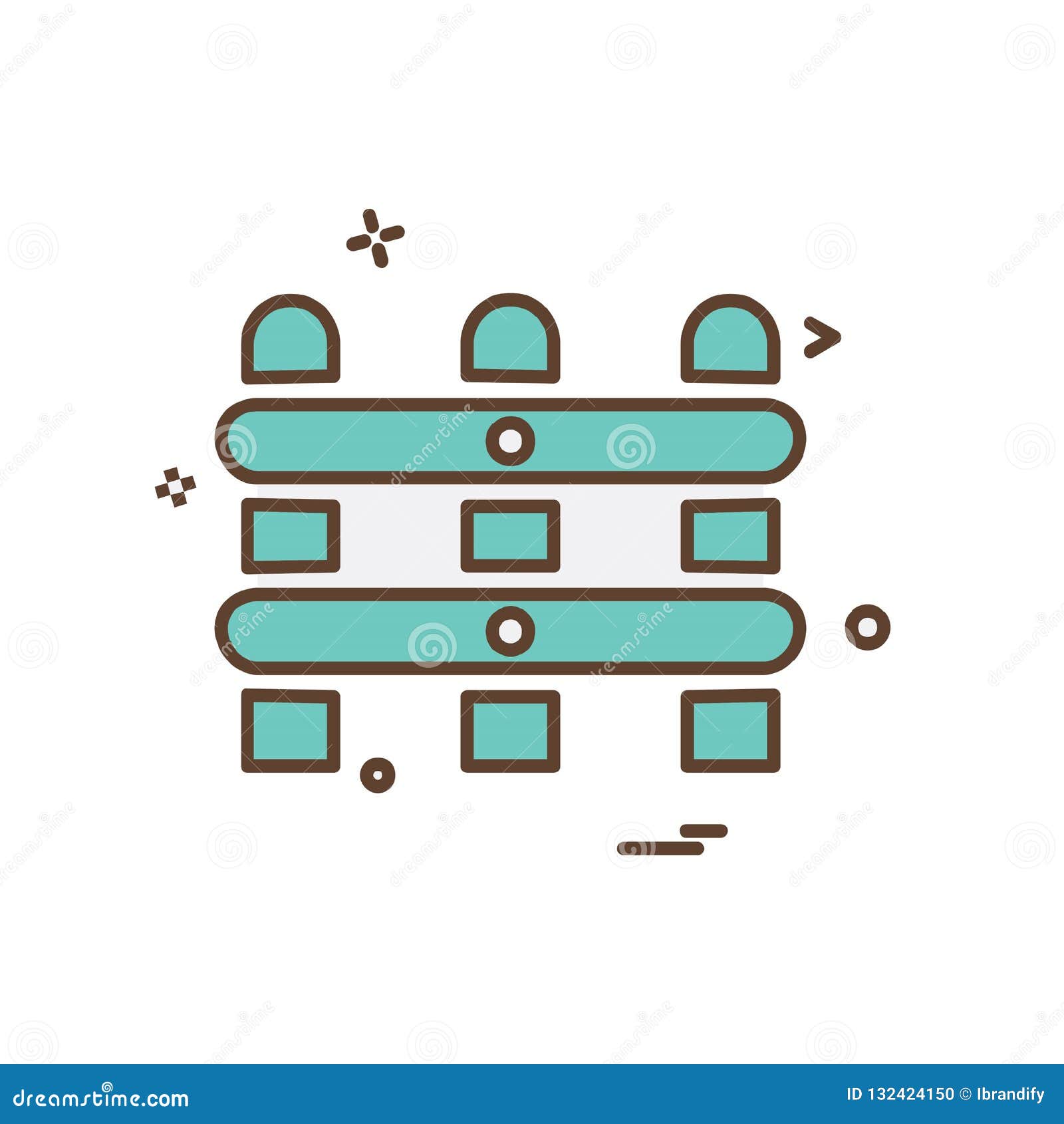 Wall Boundary Icon Design Vector Stock Vector - Illustration of vector ...