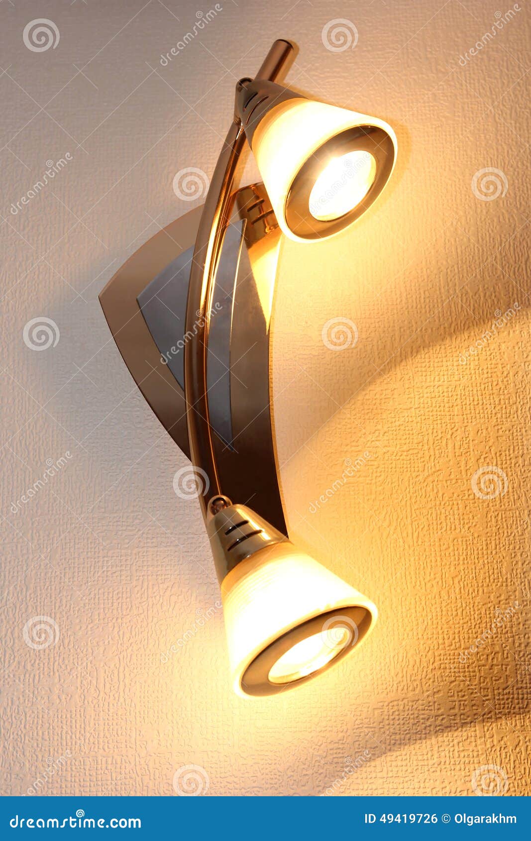 Wall bracket lamp stock photo. Image of color, macro - 49419726