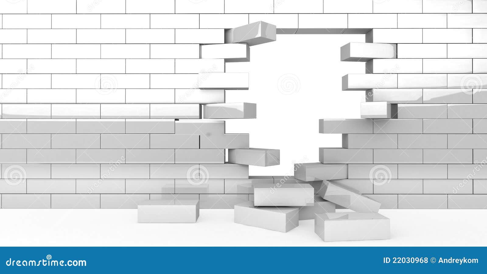 Wall break stock illustration. Illustration of creative - 22030968