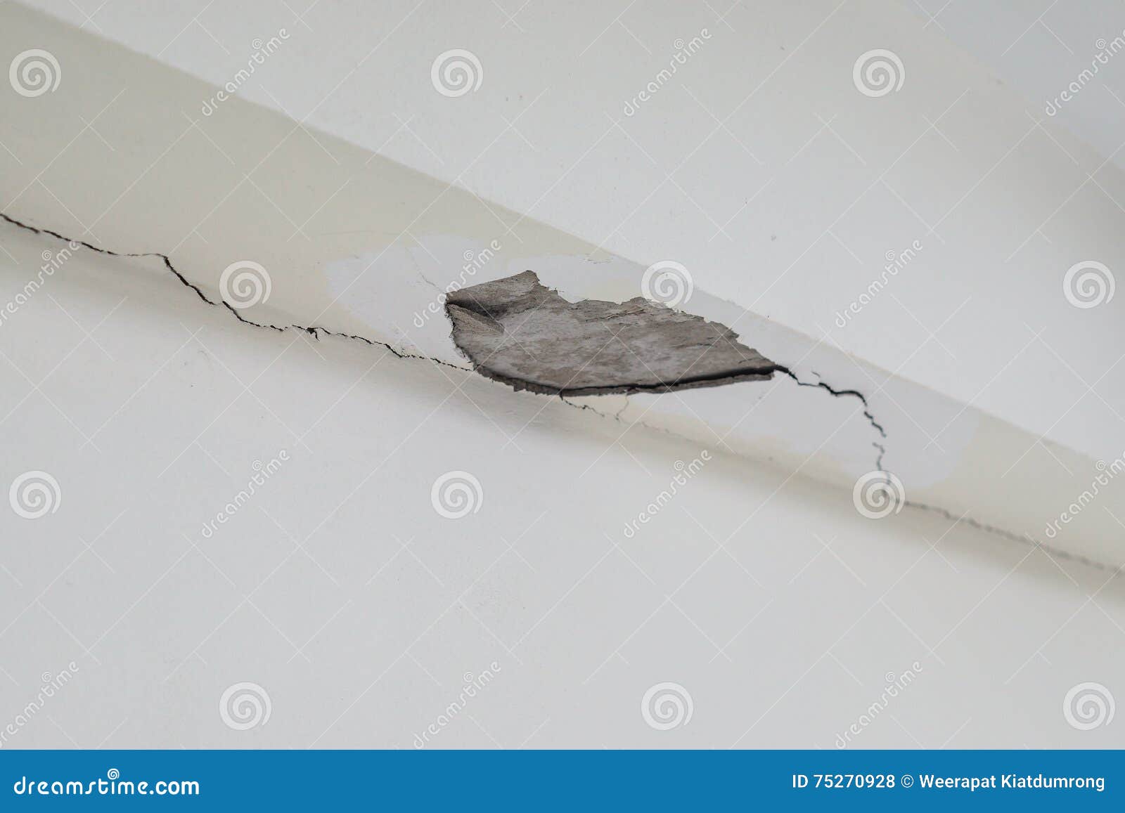 Wall breaks stock photo. Image of aged, wall, rough, foundation - 75270928