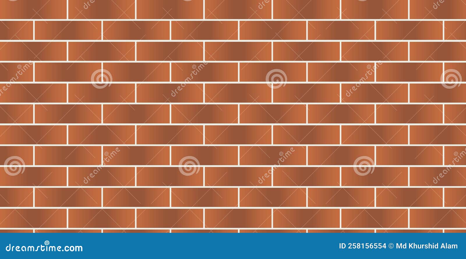 Wall Brick Pattern Background Vector. White Red and Gray Color Brick ...