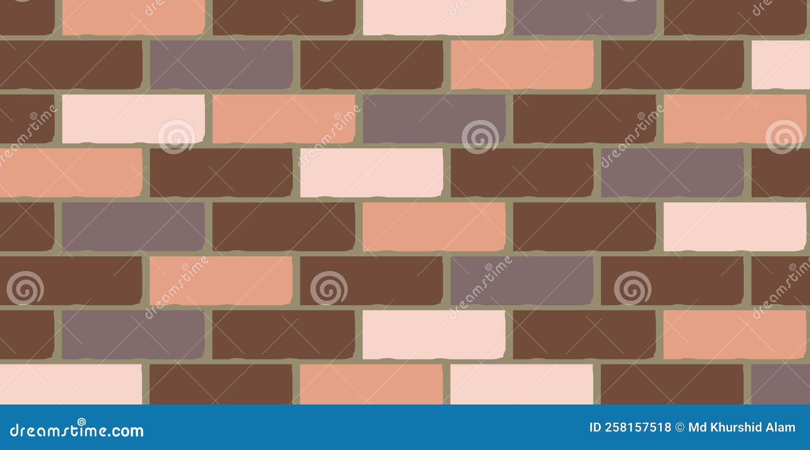 Wall Brick Pattern Background Vector. White Red and Gray Color Brick Texture Stock Vector ...