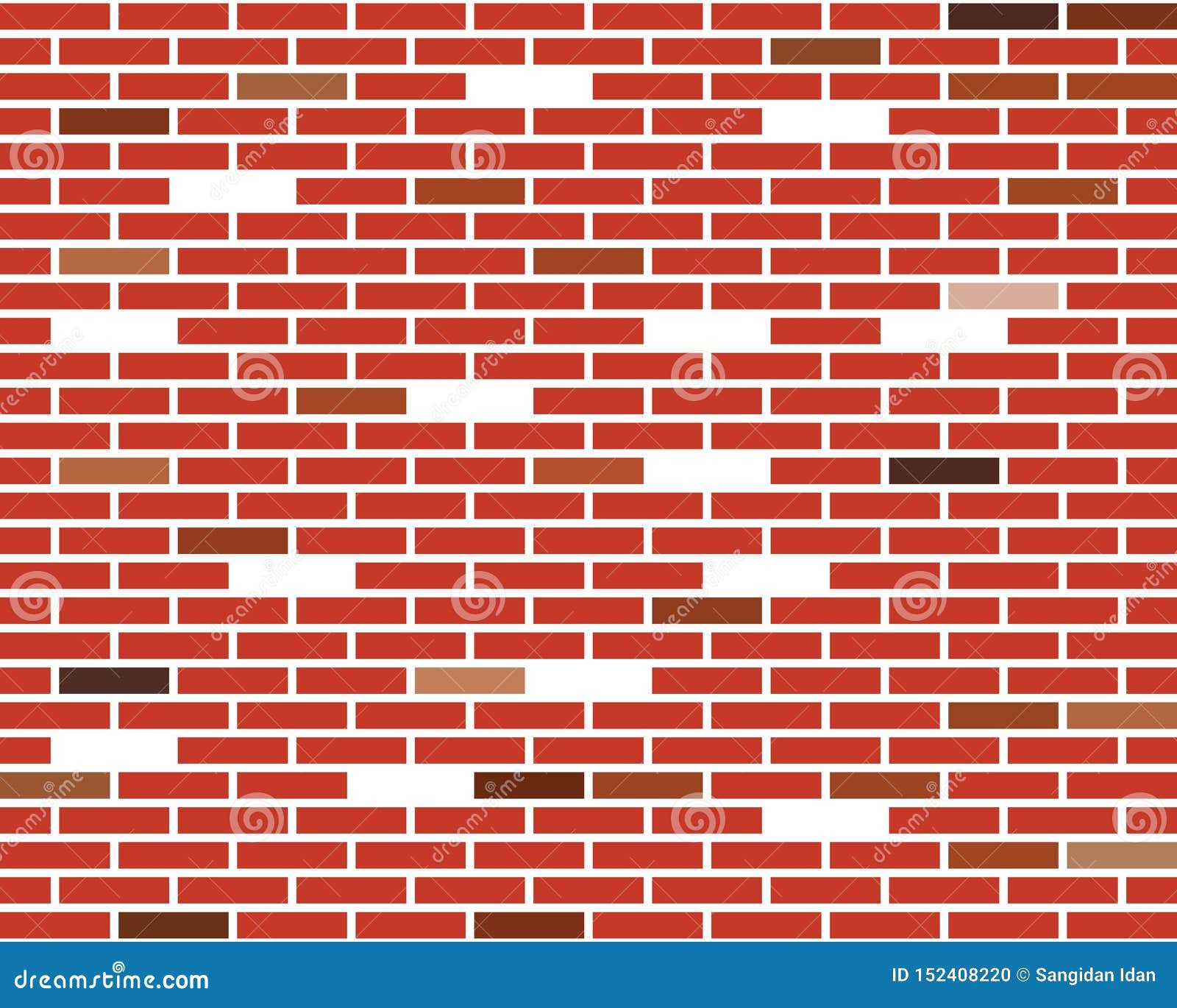 Wall Brick Vector Illustration Background Stock Vector - Illustration ...