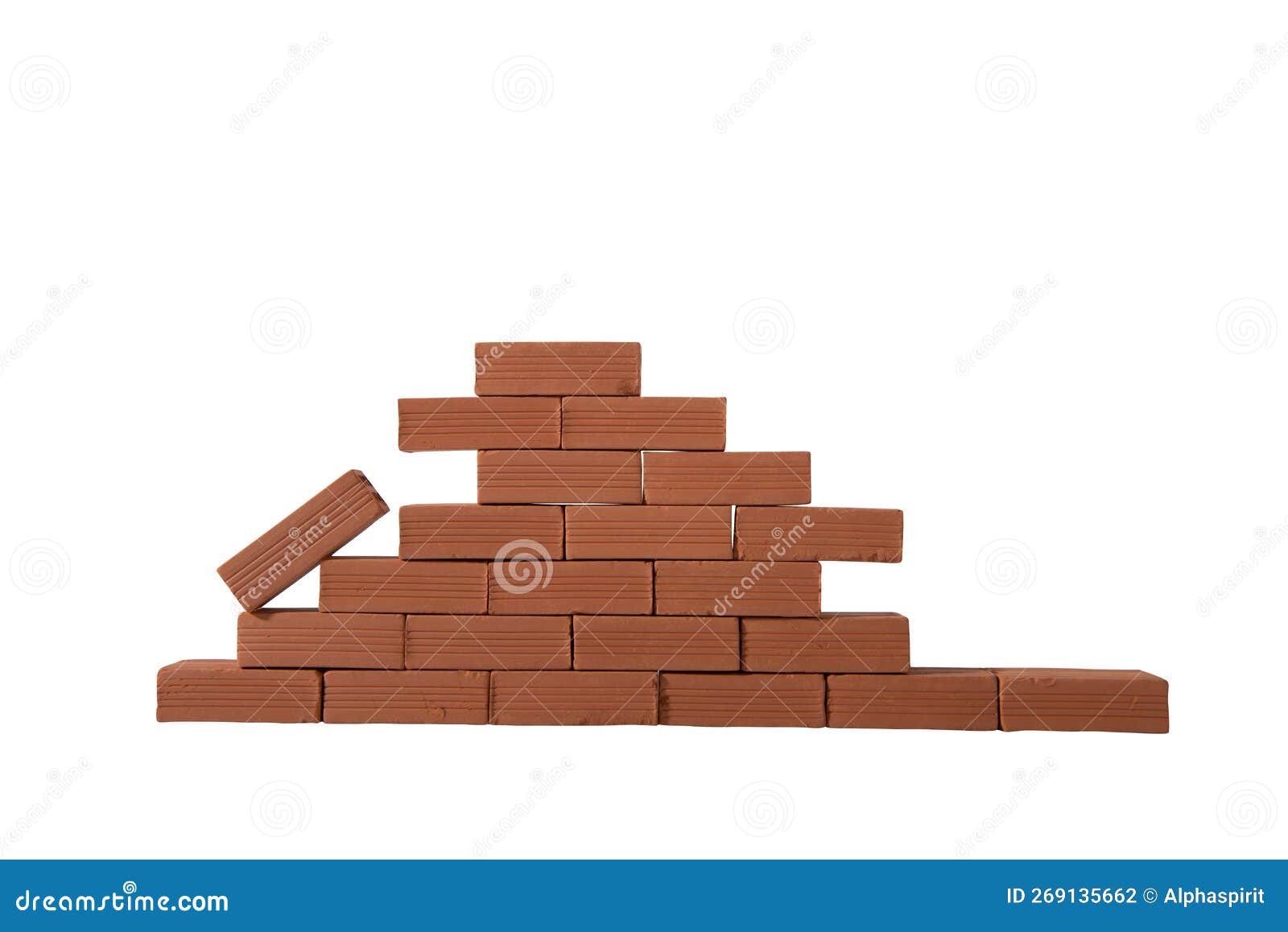 Wall of Bricks. Concept of Business Teamwork and Company Stock Photo ...