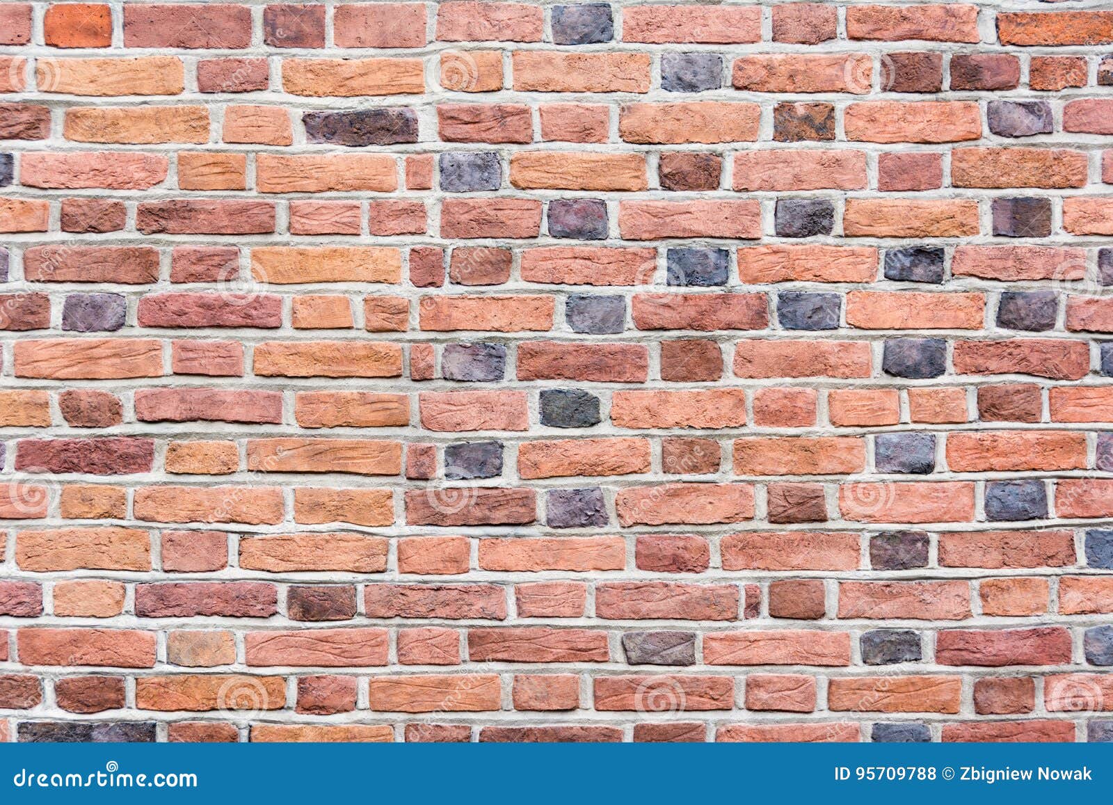 Wall of Bricks, Different Size and Color Bricks. Stock Photo - Image of ...