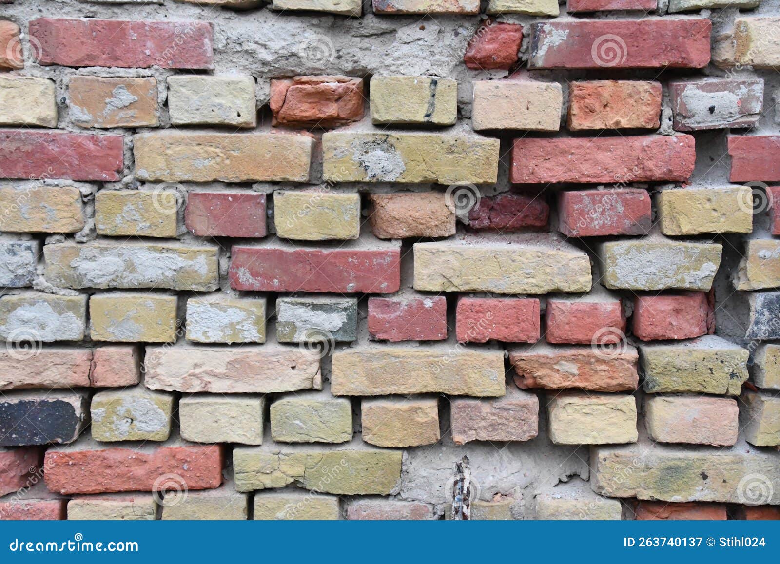 Wall of bricks with gaps stock image. Image of renovate - 263740137