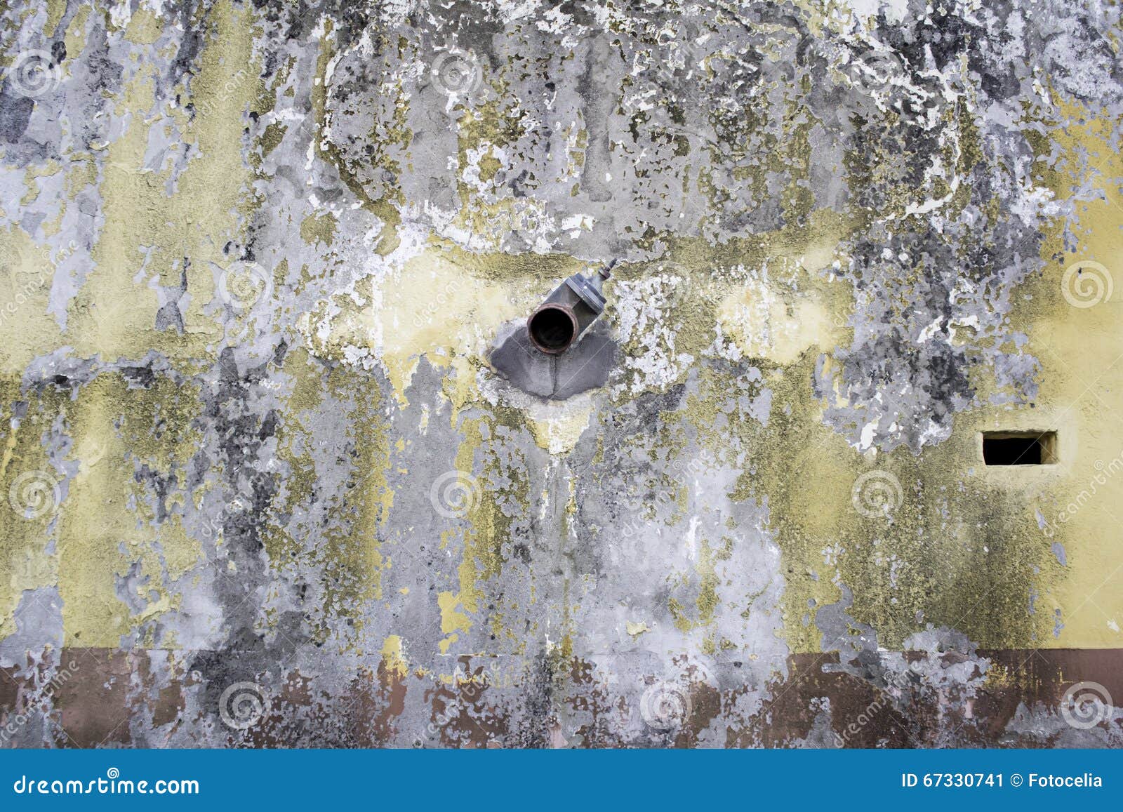 Wall with broken humidity stock image. Image of cracked - 67330741