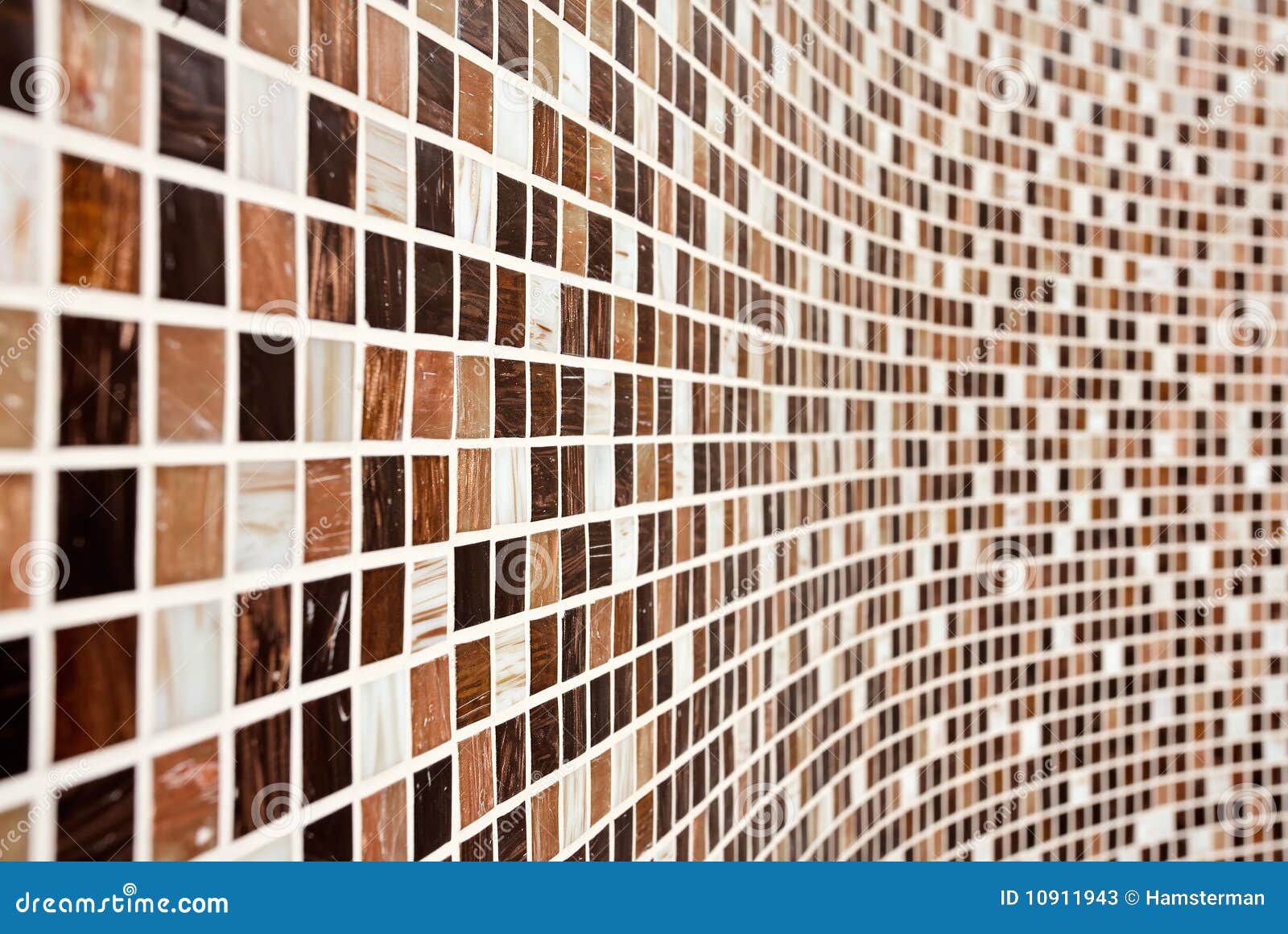 Wall with Brown Mosaic Pattern Stock Image - Image of objects ...