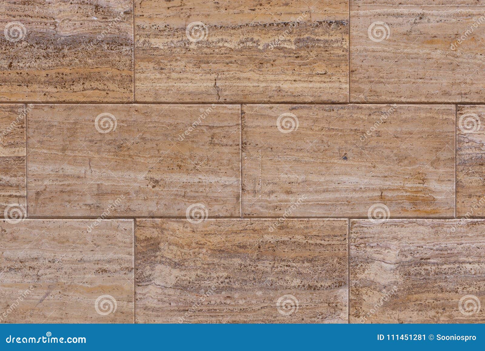 Wall of Brown Rectangular Stones Stock Image - Image of pattern, grey ...
