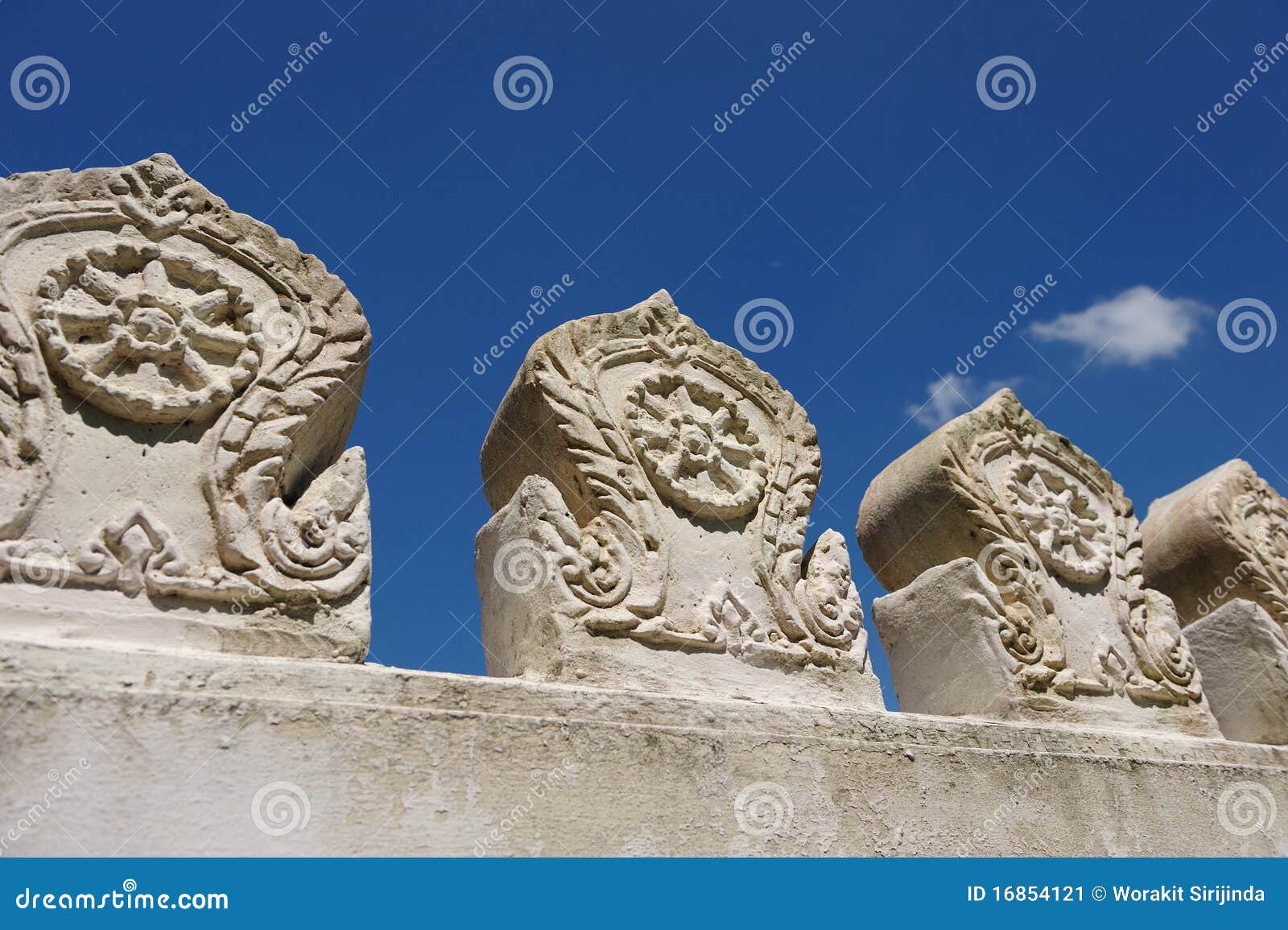 Wall of Buddhist Temple stock image. Image of religion - 16854121