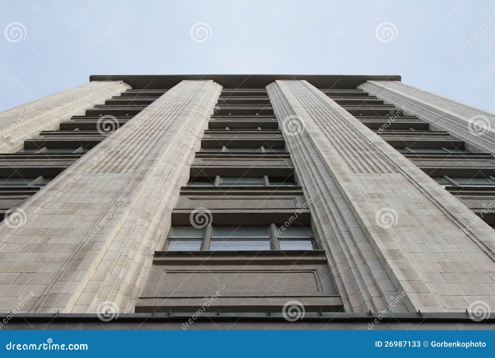 Wall of building stock image. Image of windows, street - 26987133