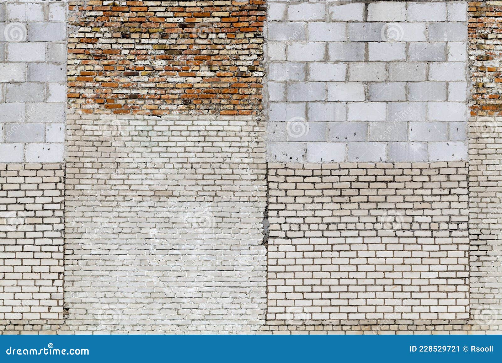 The wall of the building stock image. Image of mixed - 228529721