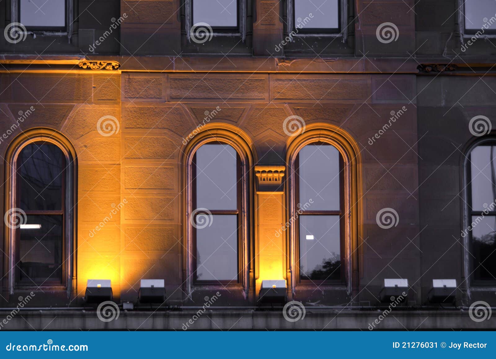 Wall of Building at Night stock image. Image of design - 21276031