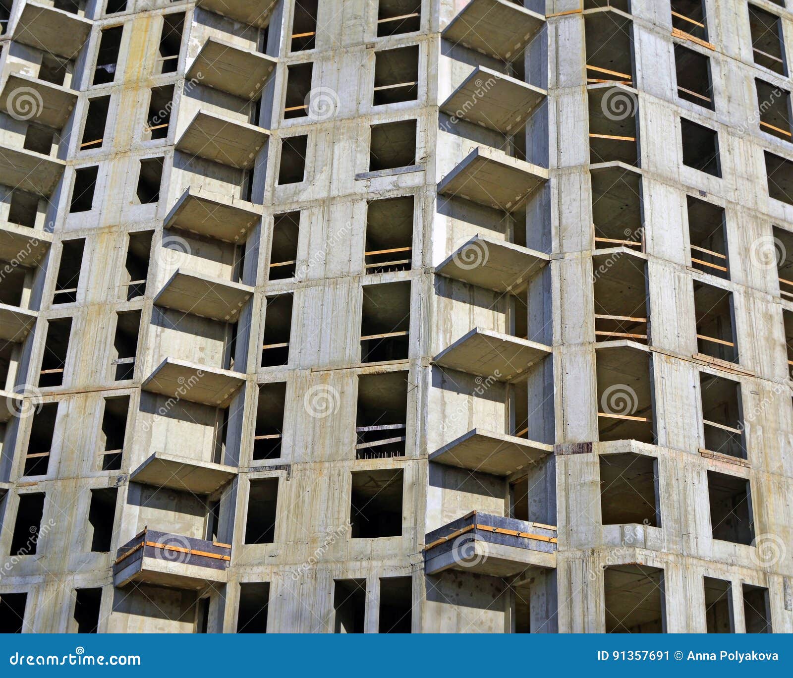 Wall of Building Under Construction.Background. Stock Image - Image of ...