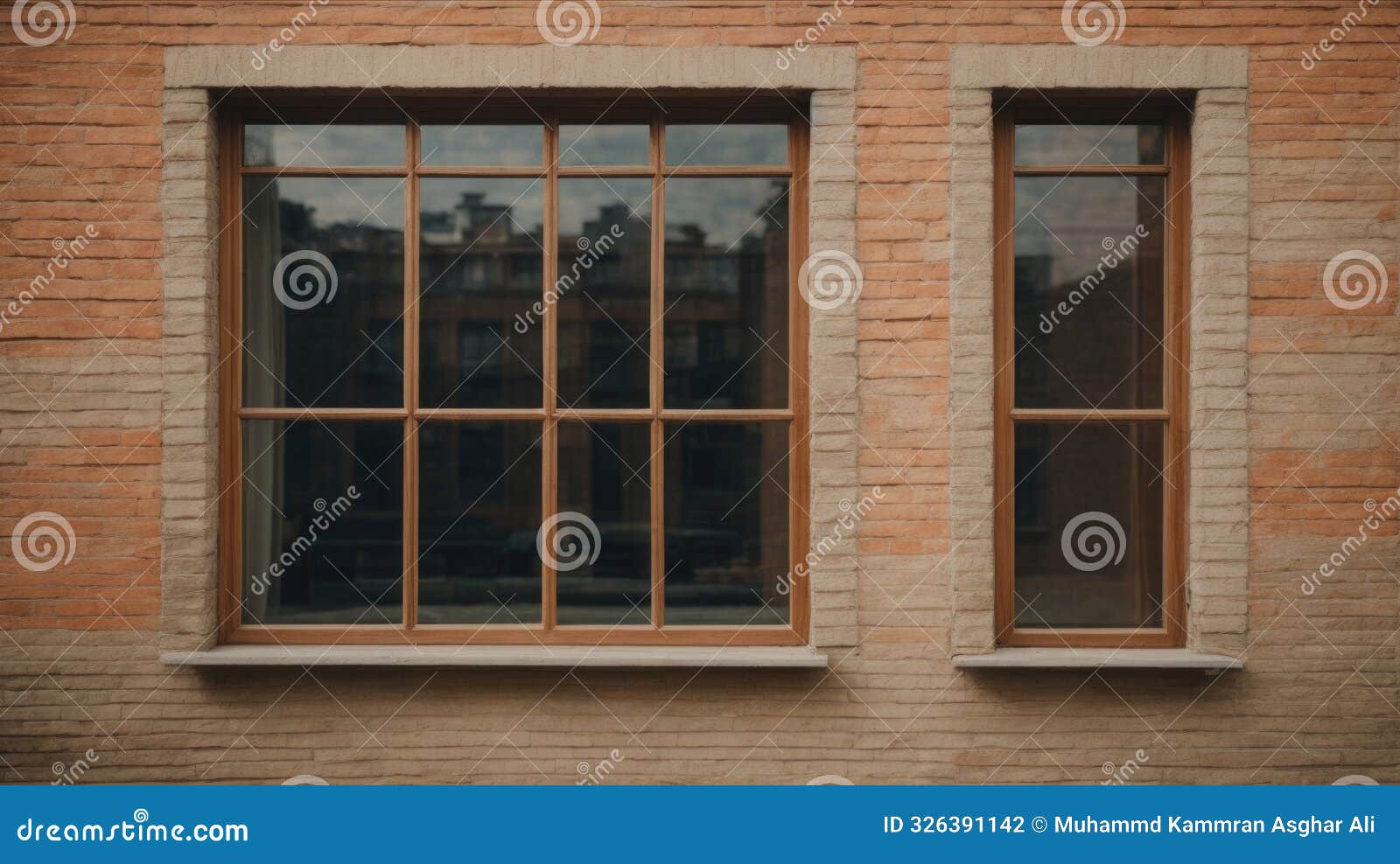 Wall Building Windows Seamless Outdoor Texture Background. Stock ...