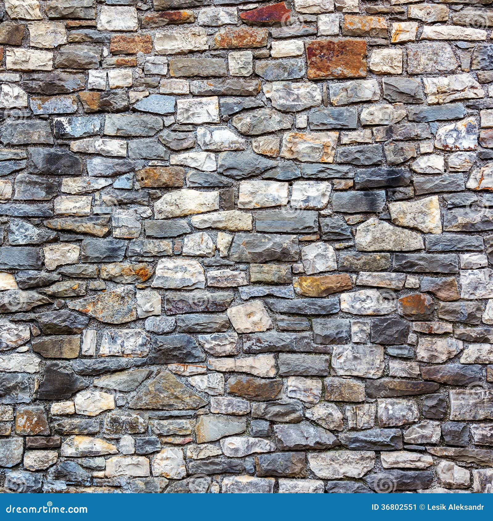 Wall Built of Natural Stone. Stock Image - Image of concrete, marble ...