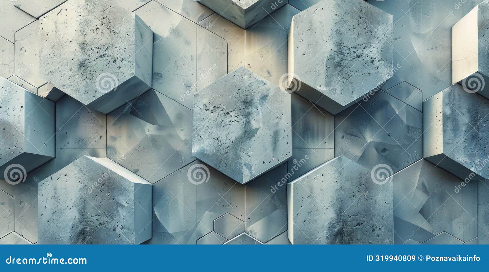 A Wall Built by Stacking Concrete Blocks and Cement Blocks in a ...
