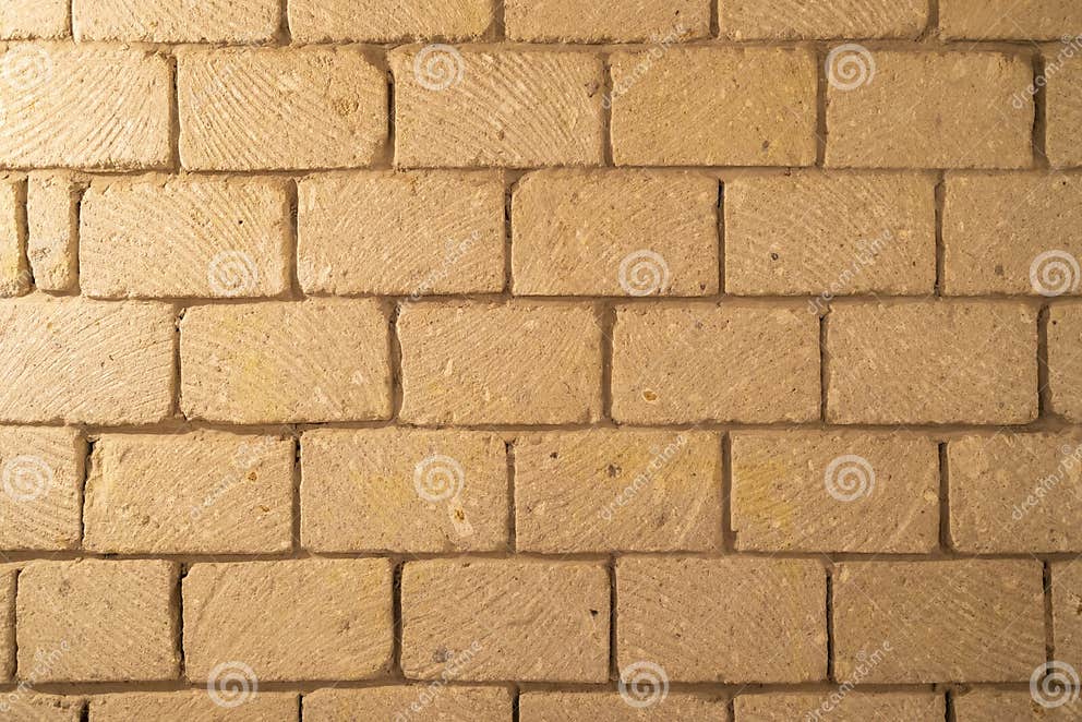 Wall Built of Stone Blocks of Tuff Stock Photo - Image of stones, rock ...
