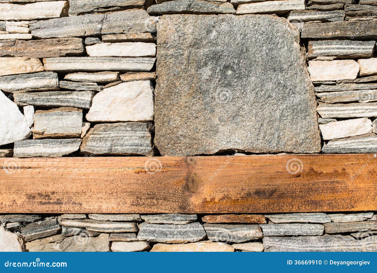 Wall Built of Stones. Sun Light Stock Photo - Image of black, obsolete ...