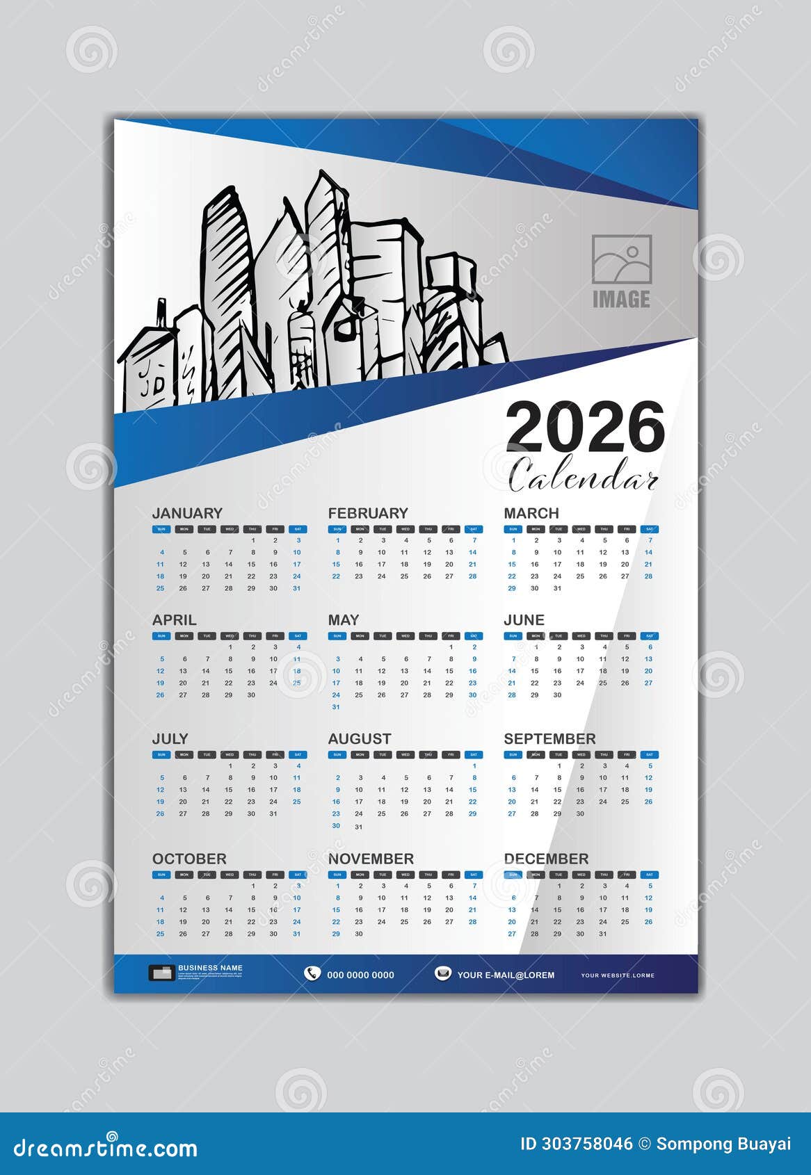 Calendar 2026 - 12 Months Yearly Vector Calendar In Year 2026 ... Calendar 2026 - 12 Months Yearly Vector Calendar In Year 2026 ...