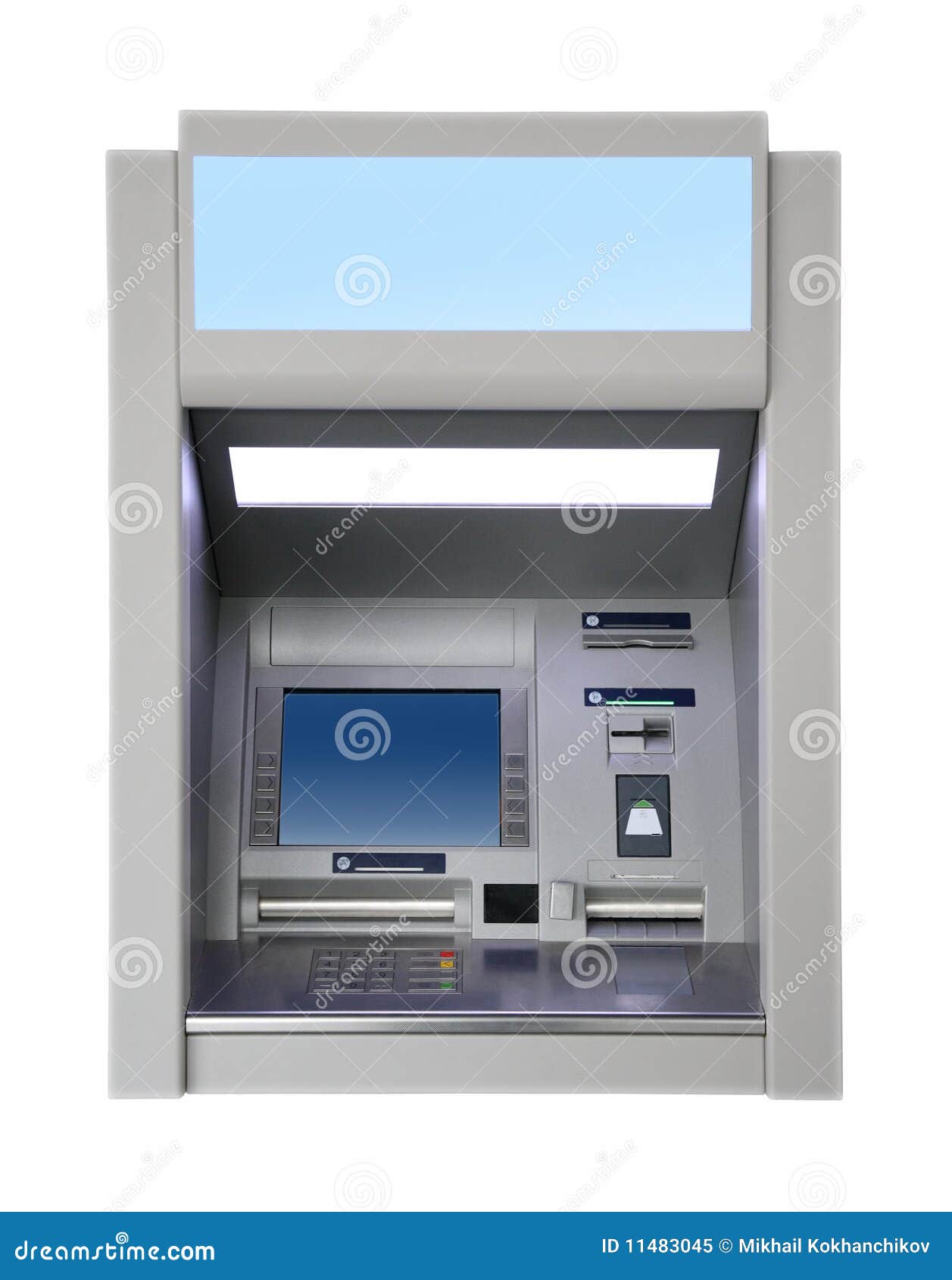 Wall cash dispense stock image. Image of dispenser, cash - 11483045