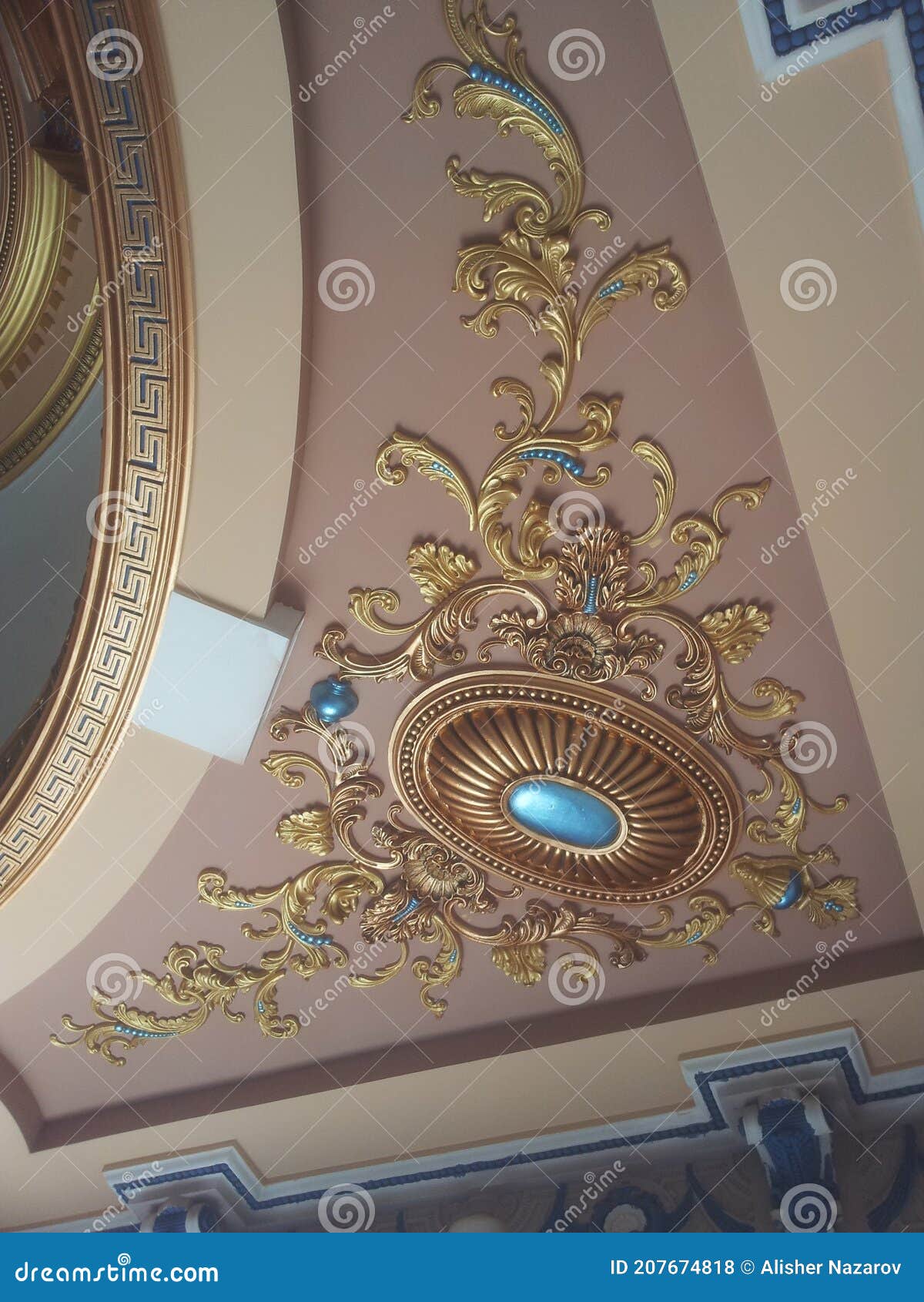 Wall and Ceiling Decoration, Finishing Works Stock Photo - Image of ...