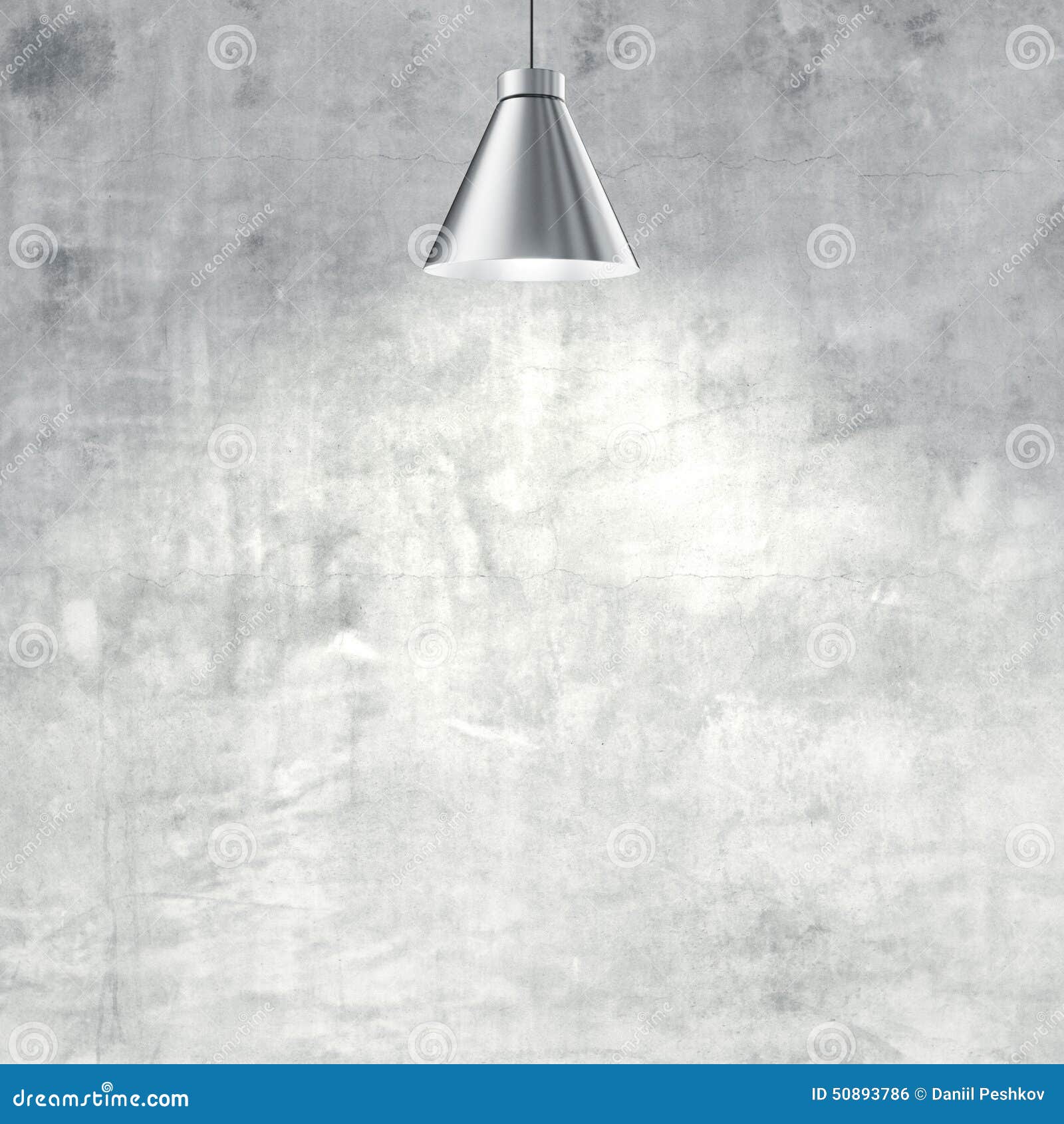 Wall with ceiling lamp stock illustration. Illustration of realistic ...