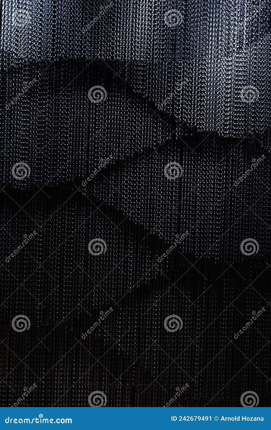 A Wall of Chains Arranged To Create Layers. Stock Image - Image of ...