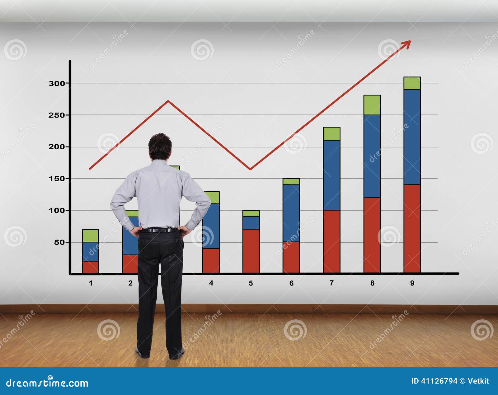 Wall with chart stock photo. Image of serious, chart - 41126794