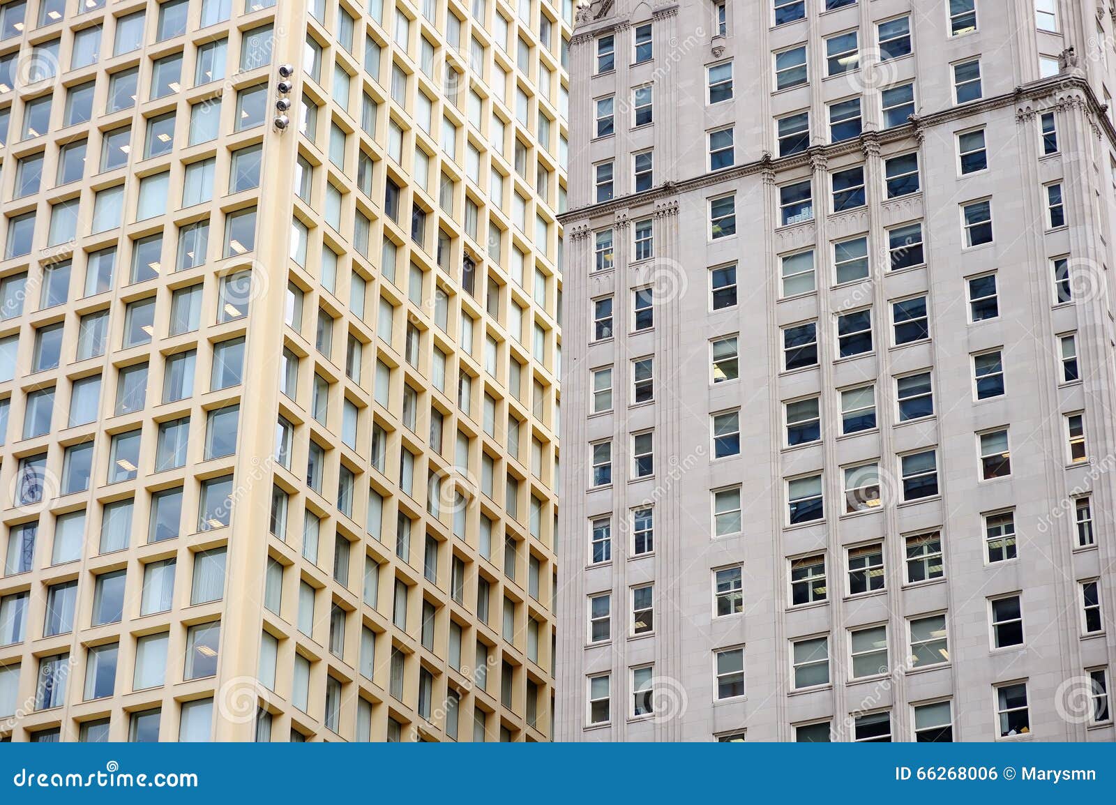 Wall of Chicago Skyscrapers Stock Photo - Image of background ...