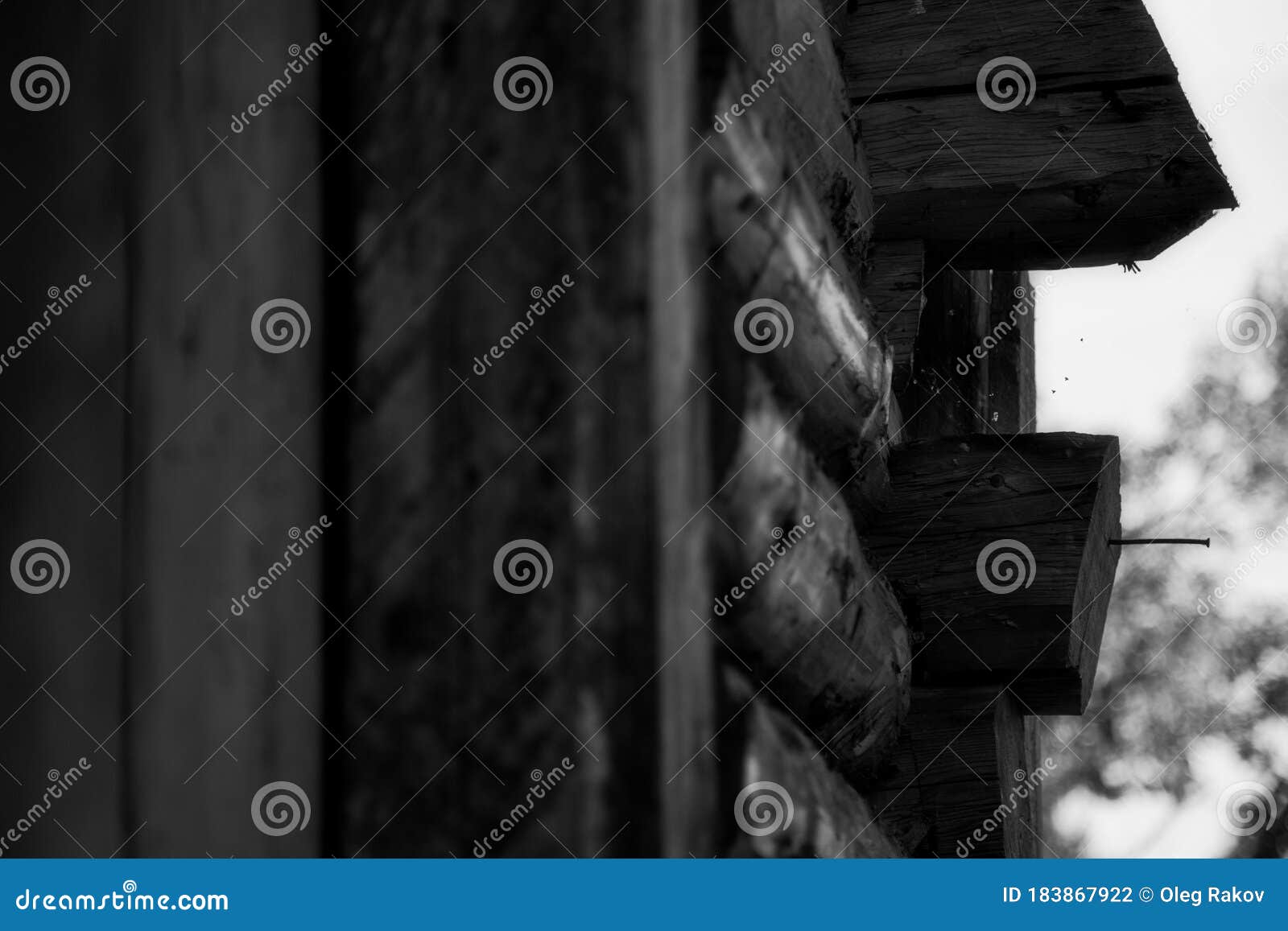 Wall of a Chopped Village House. Stock Photo - Image of architecture ...