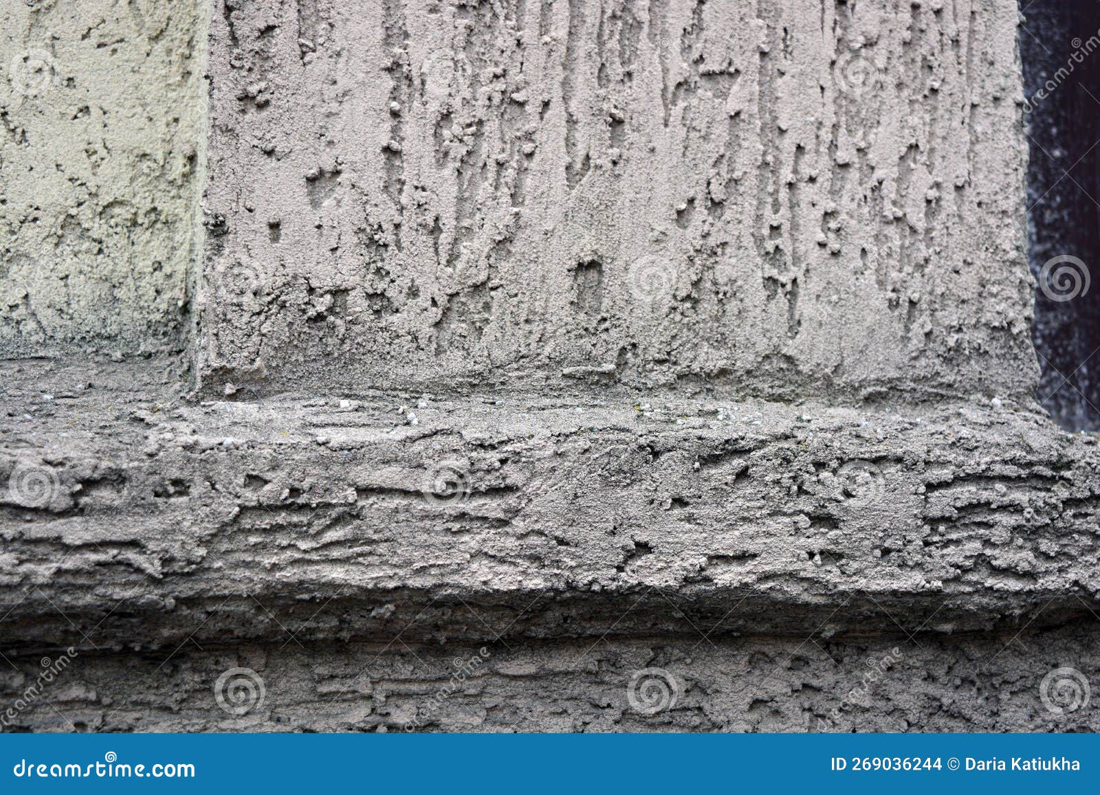 Wall Cladding Made with Brown Textured and Structural Plaster in the ...