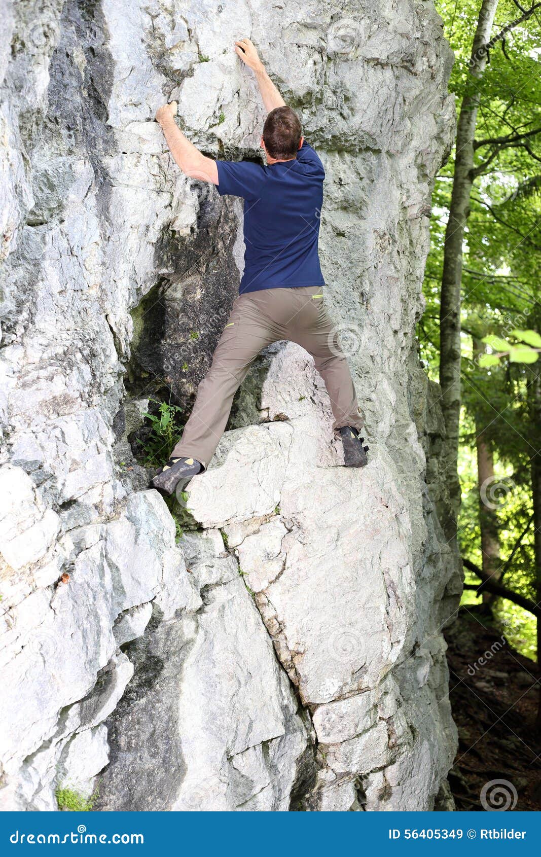 Wall and climber stock image. Image of chalk, climb, climber - 56405349