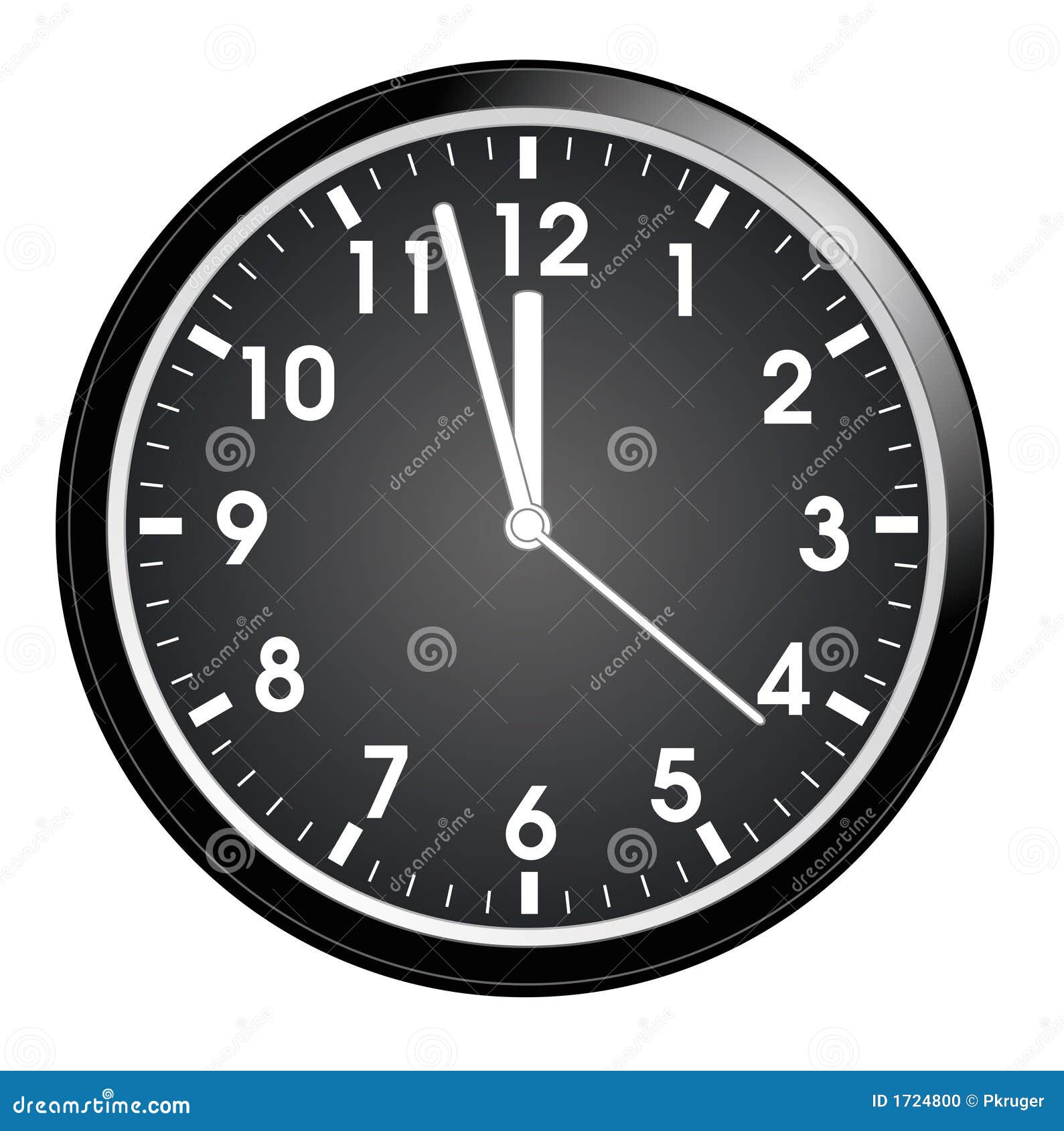 Wall Clock - Showing 7 O`Clock Royalty-Free Stock Photography ...