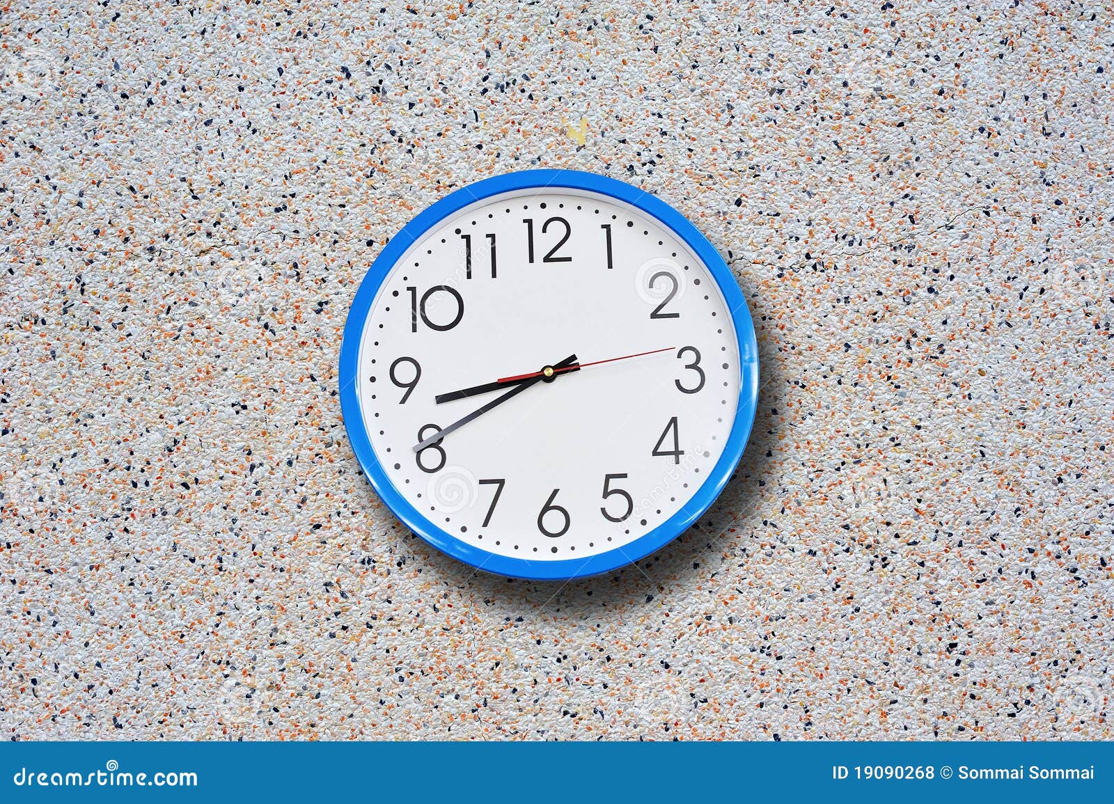 Wall clock. stock photo. Image of wall, striped, decorating - 19090268