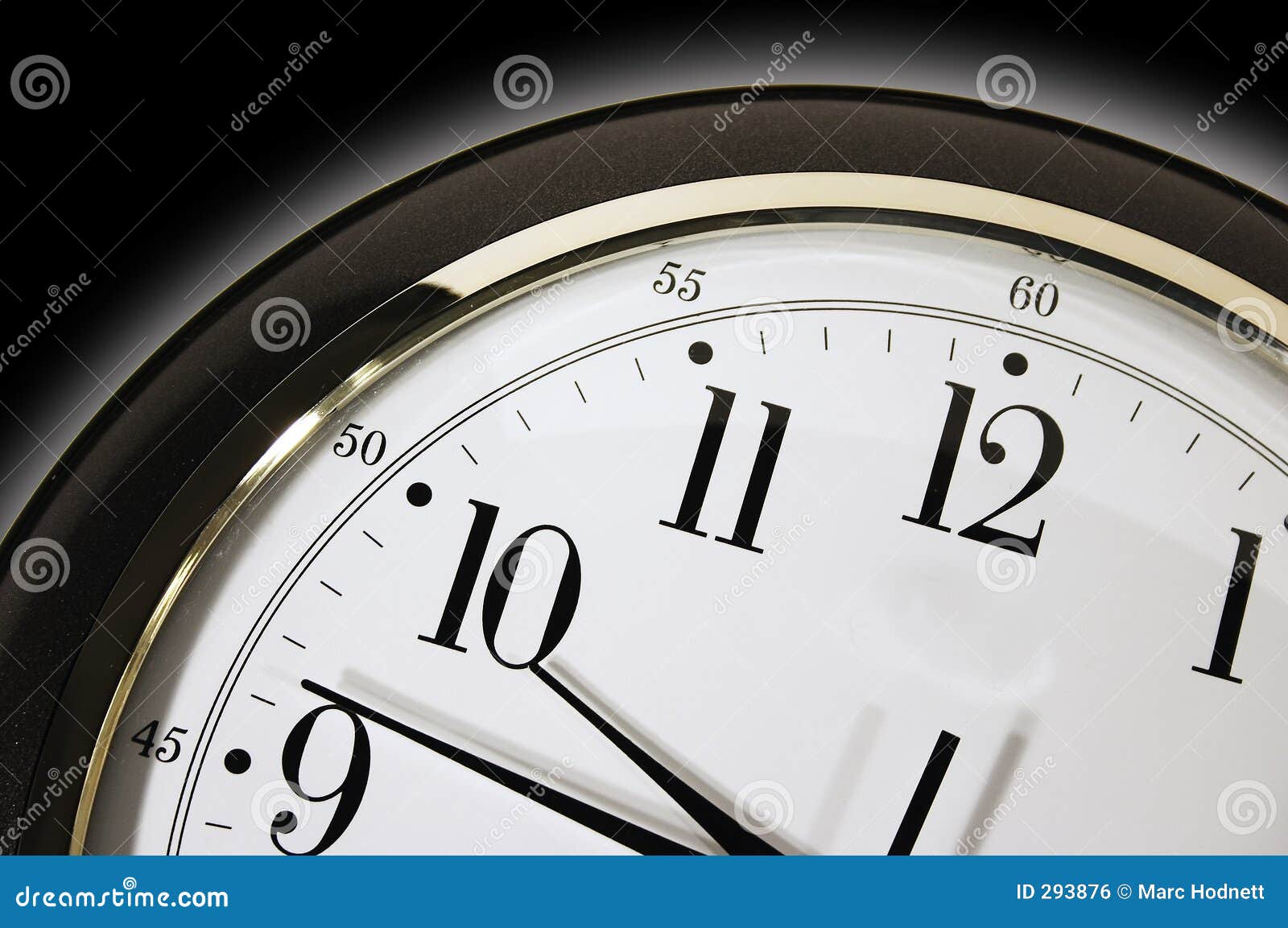 Wall Clock stock photo. Image of late, clock, early, gold - 293876