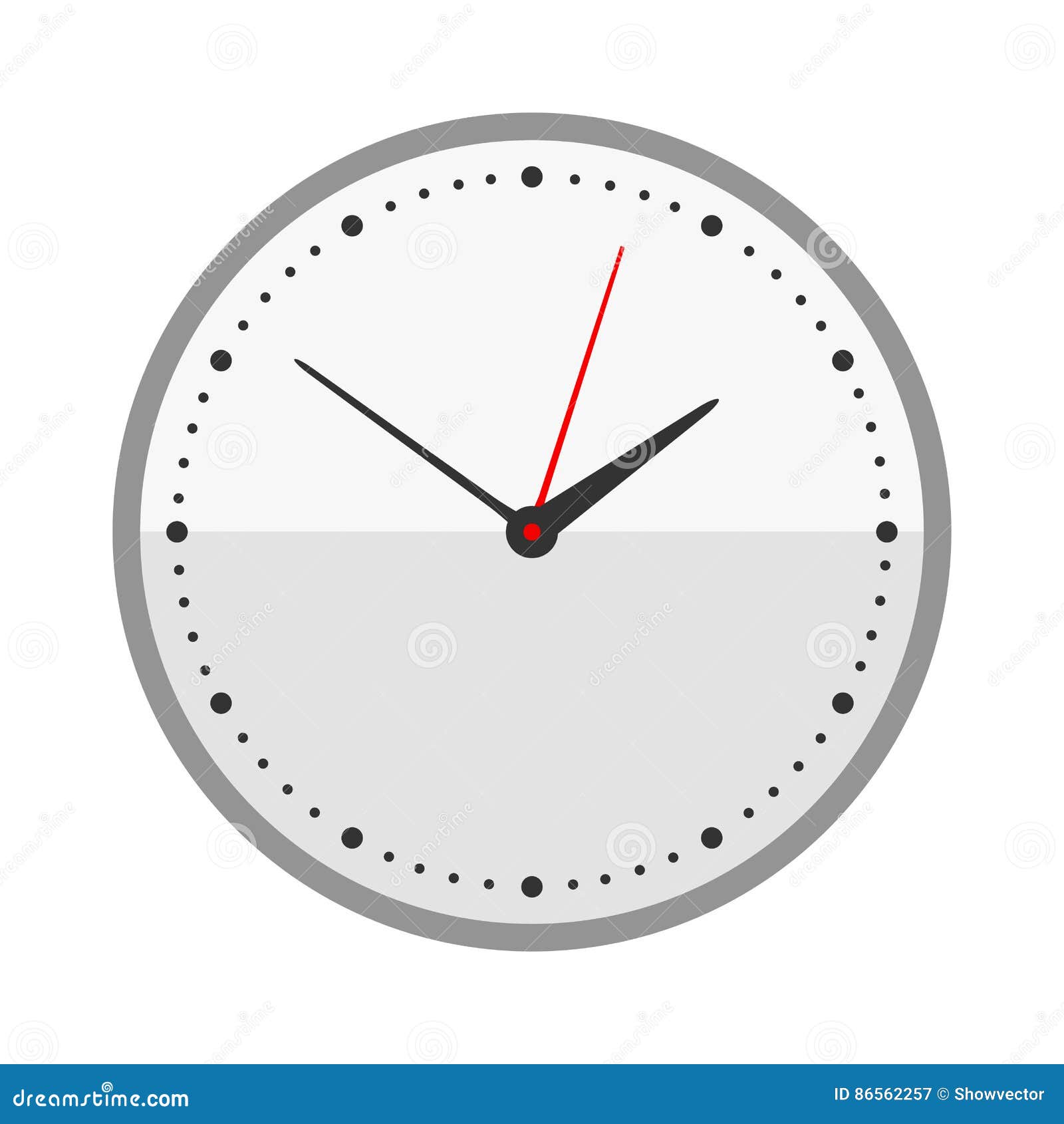 Wall Clock Circle Sign with Chronometer Pointer Tool and Deadline ...
