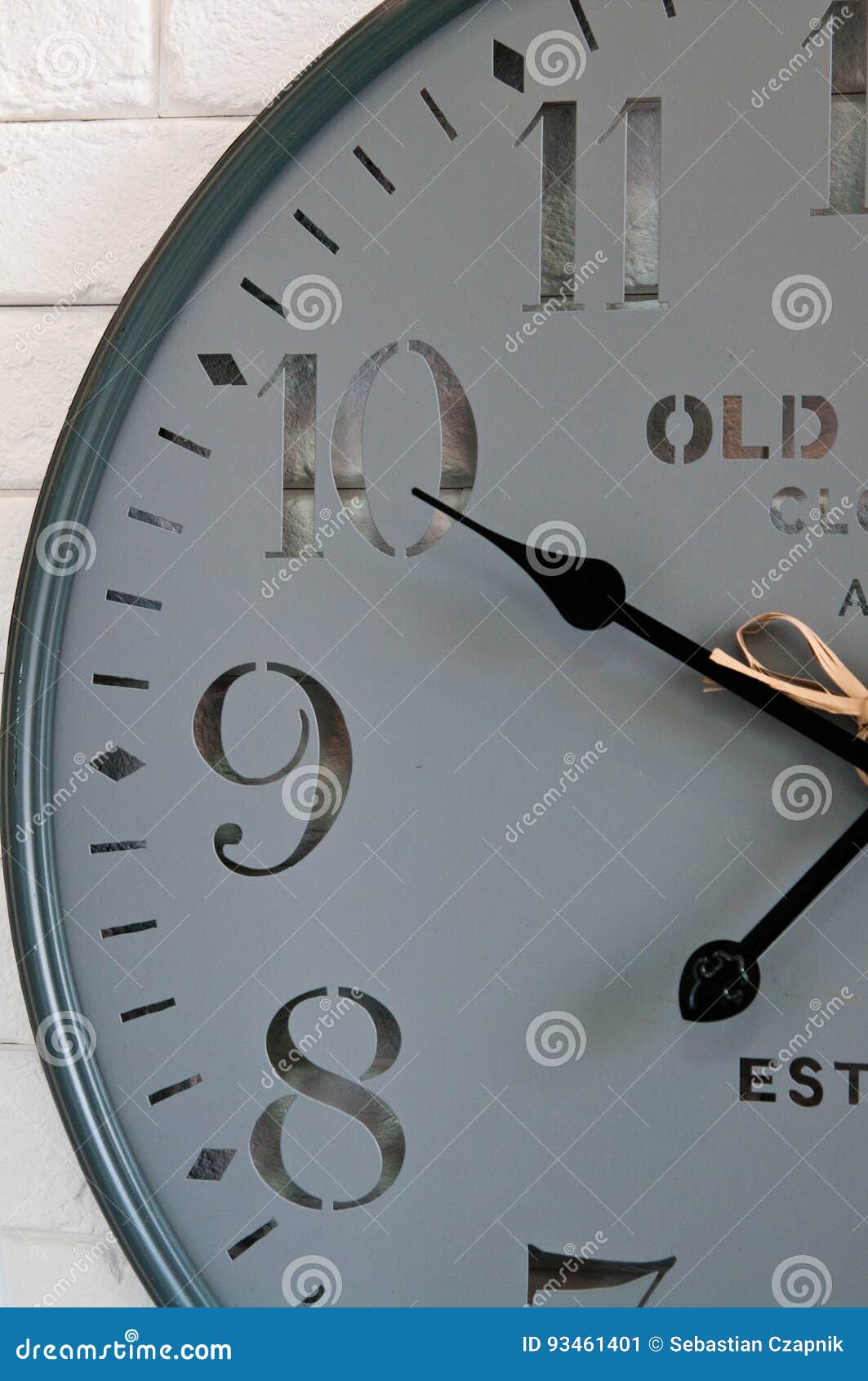 Wall clock face stock image. Image of metal, face, home - 93461401