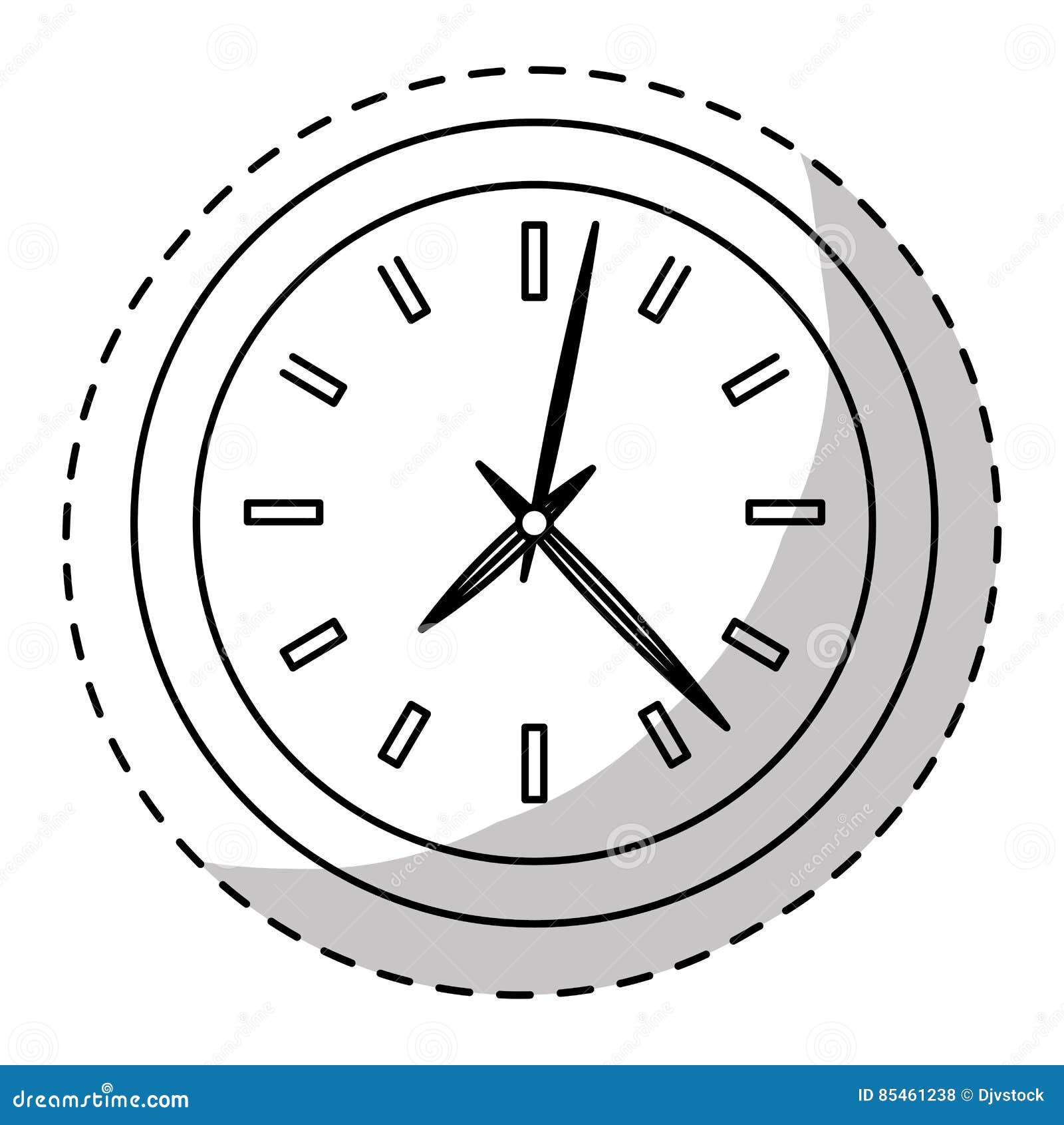 Wall clock icon image stock illustration. Illustration of business ...
