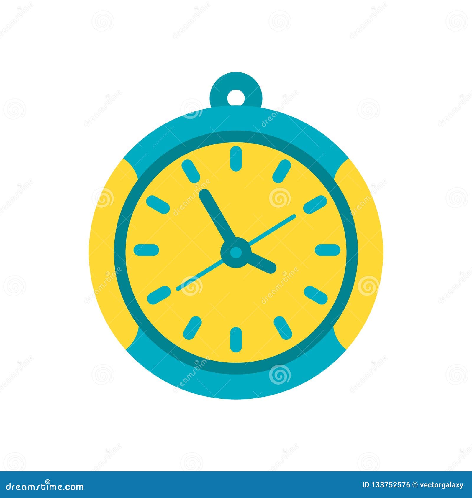 Wall Clock Icon Vector Isolated on White Background, Wall Clock Stock ...
