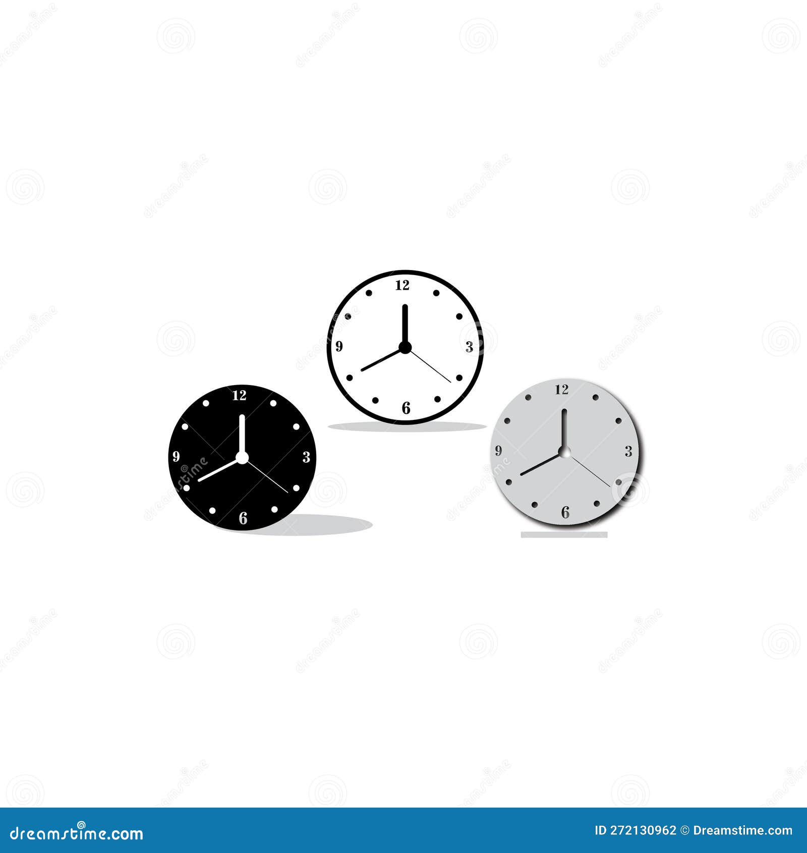 Wall Clock Logo Icon Abstract Circle Vector Illustration Design Stock ...