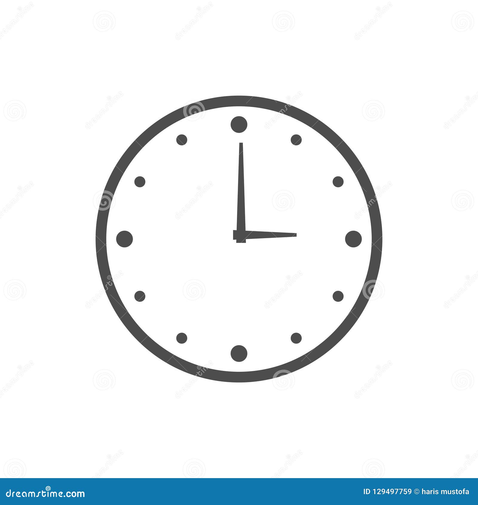 Wall Clock Logo Icon Design Template Vector Illustration Stock Vector ...