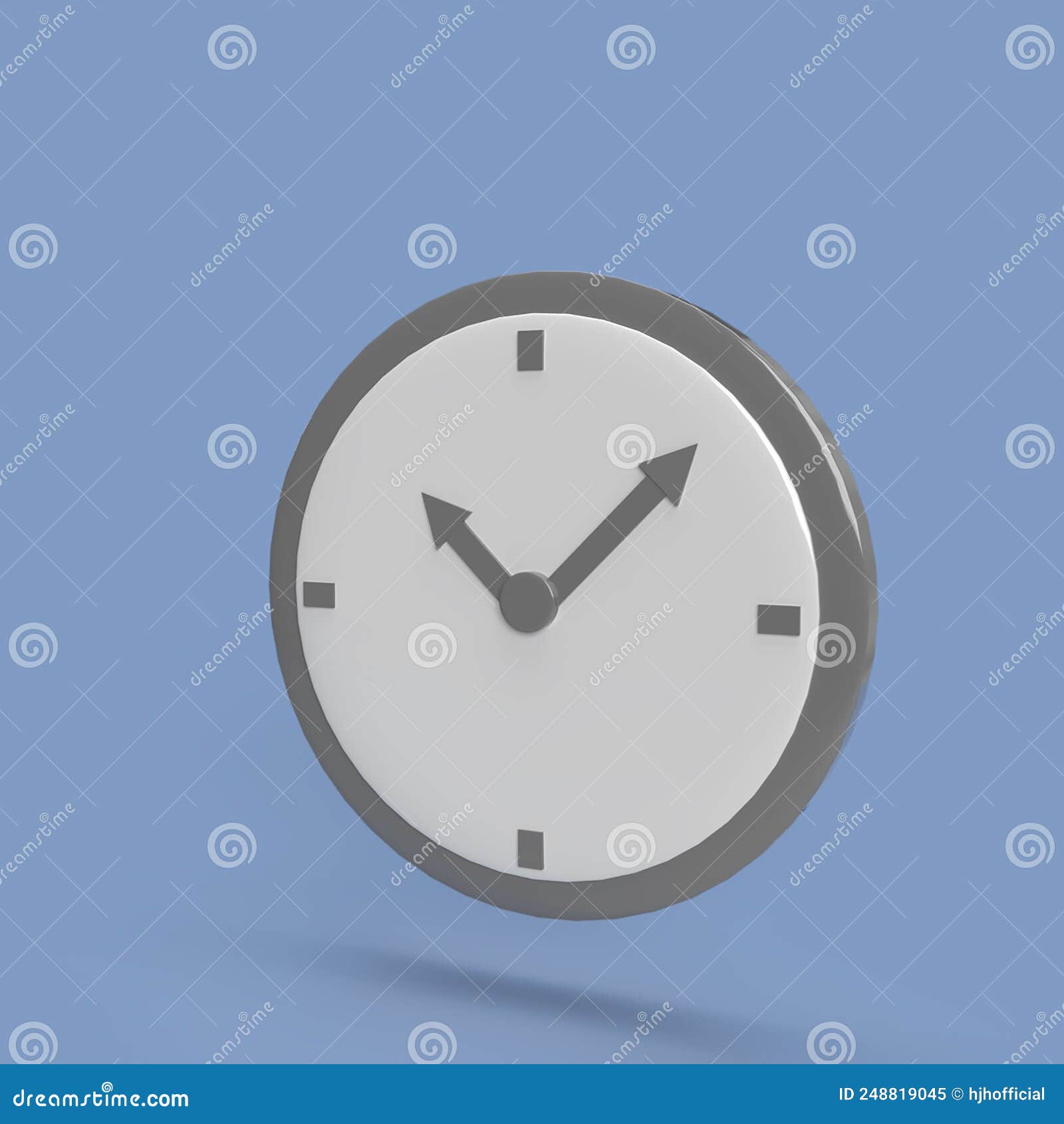 Wall Clock Minimal Cartoon Style. 3d Render Illustration Stock ... Wall Clock Minimal Cartoon Style. 3d Render Illustration Stock ...