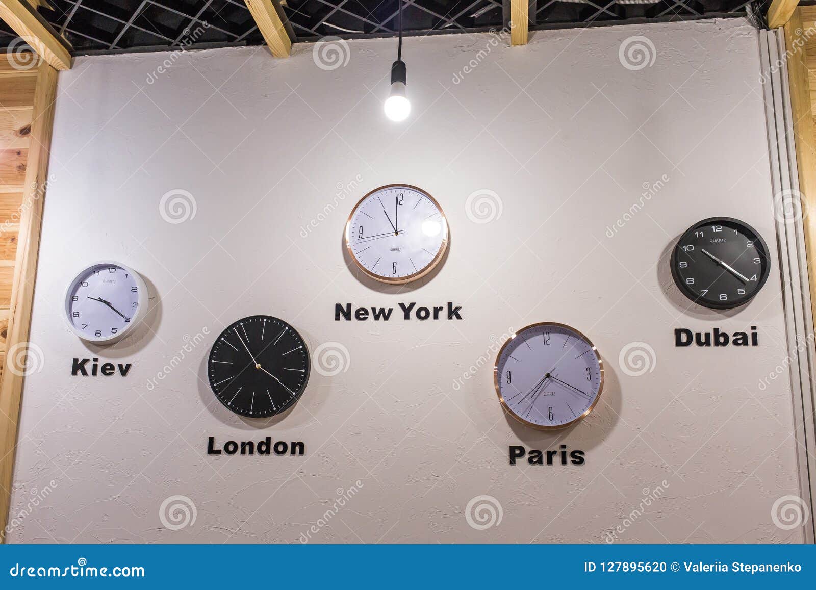 Wall clock in the office stock photo. Image of clockface - 127895620