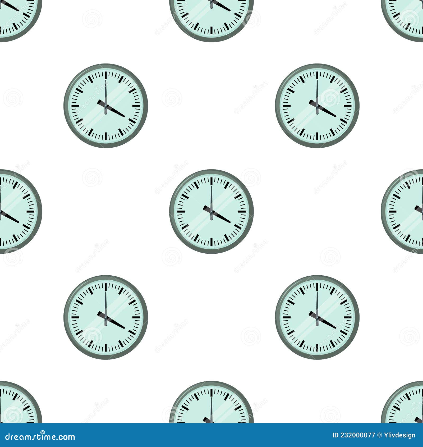 Wall Clock Pattern Seamless Vector Stock Vector - Illustration of ... Wall Clock Pattern Seamless Vector Stock Vector - Illustration of ...