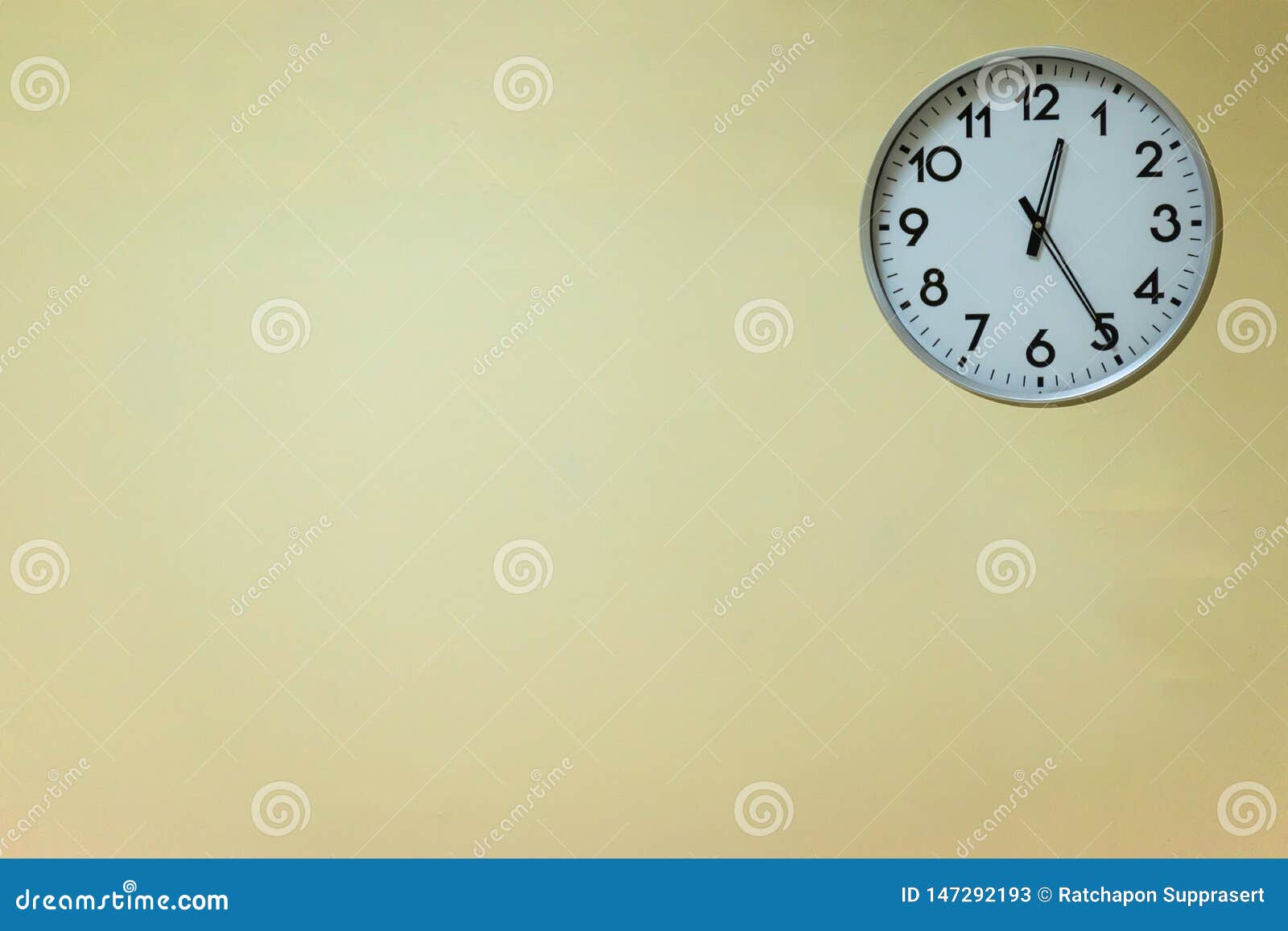Wall Clock, Postcard Concept or Text Advertisement Stock Image - Image ...