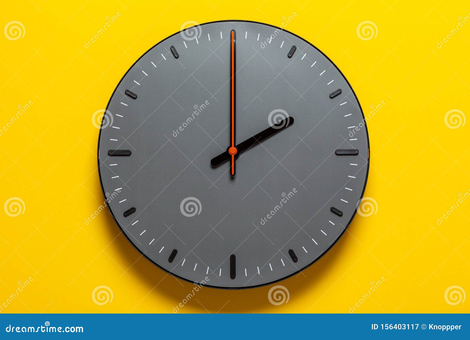 Dial without Numbers Wall Clock Stock Image - Image of pointer, wall ...