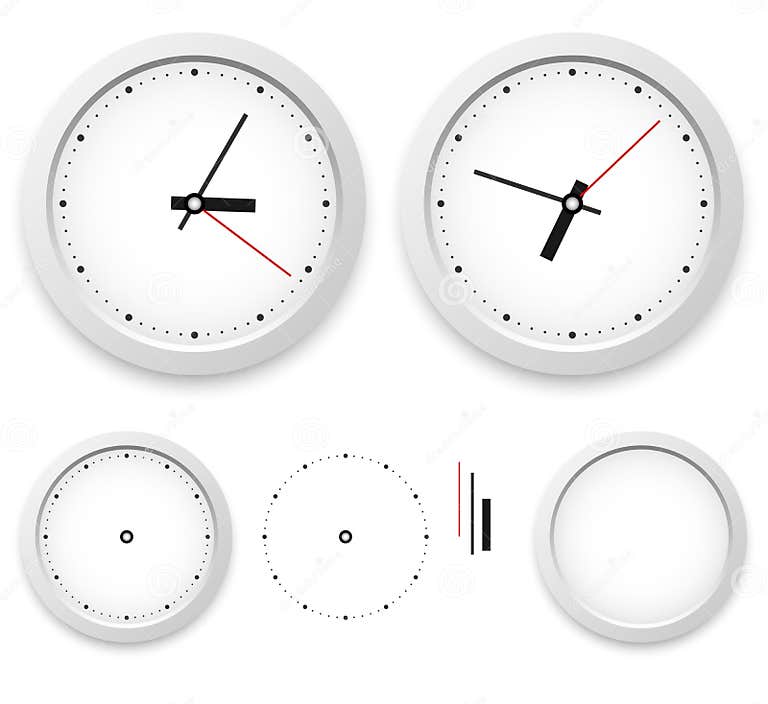 Wall clock template stock vector. Illustration of office - 40208440